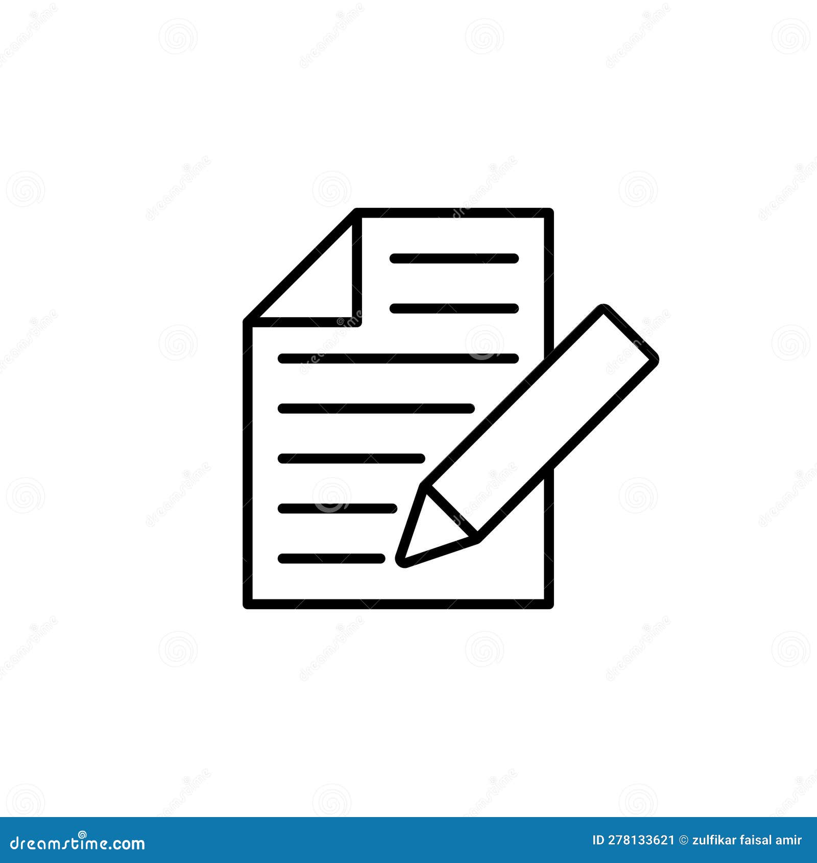 Icono De Nota . Vector De Icono De Bloc De Notas Ilustración del Vector ...