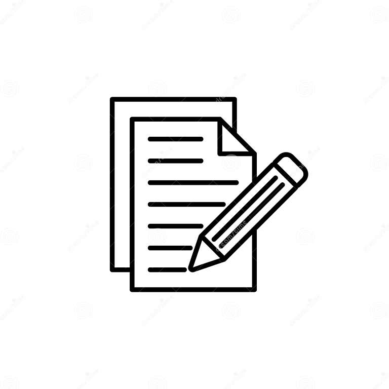 Icono De Nota . Vector De Icono De Bloc De Notas Ilustración del Vector ...