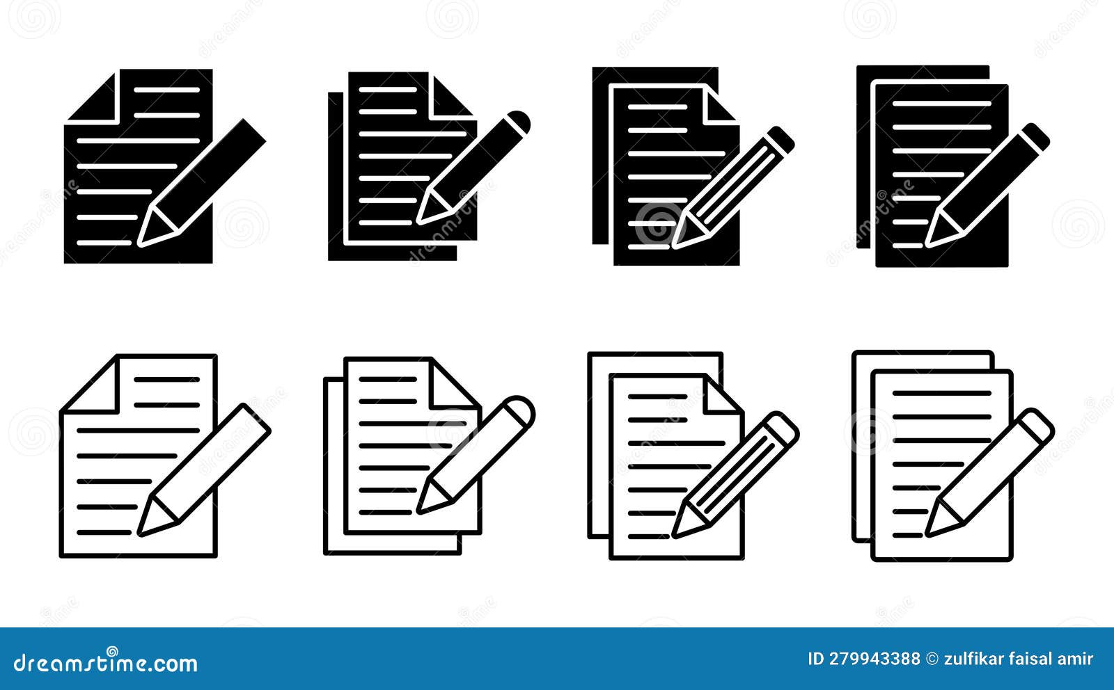 Icono De Nota . Vector De Icono De Bloc De Notas Ilustración del Vector ...