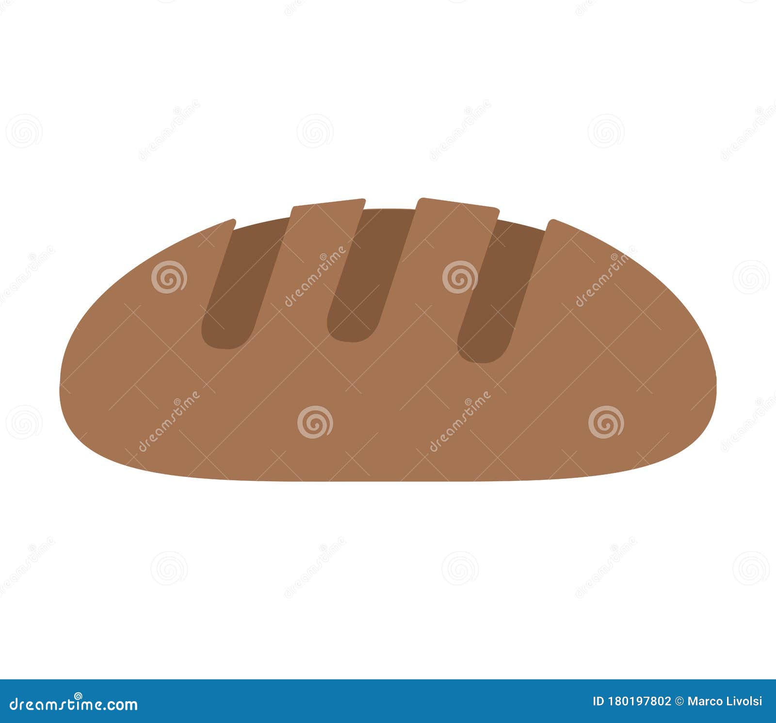 Icono De Pan Ilustrado En Vector Sobre Fondo Blanco Stock de ...