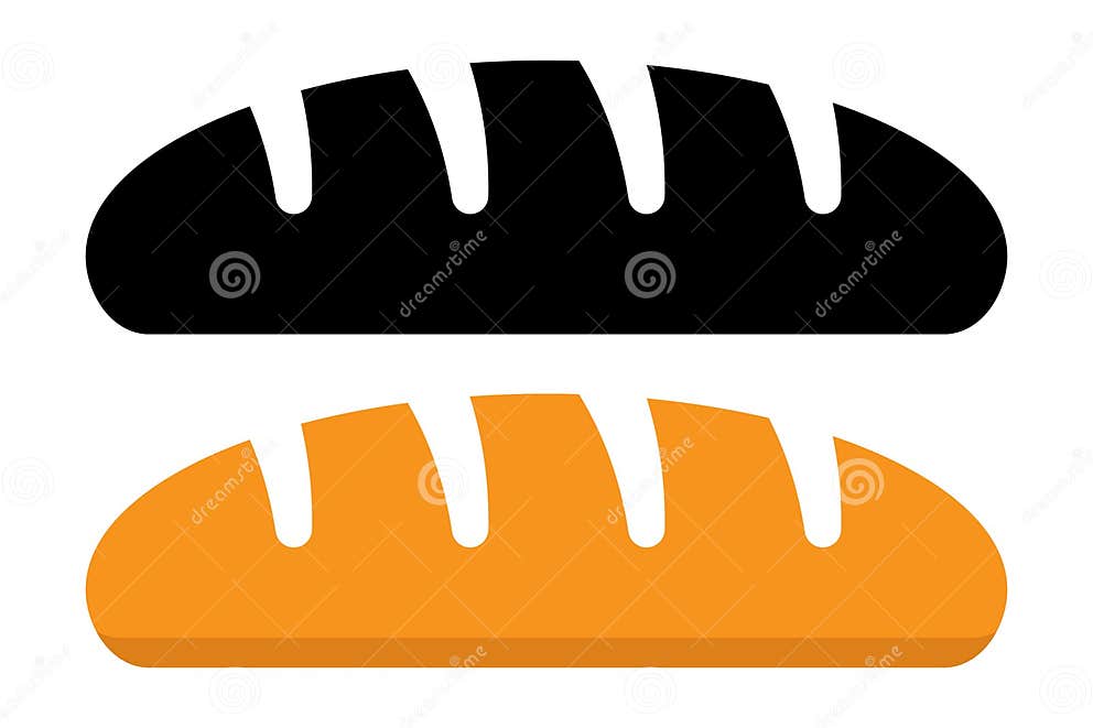 Icono De Pan Icono De Pan Icono De Pan Icono Plano. Ilustración del ...