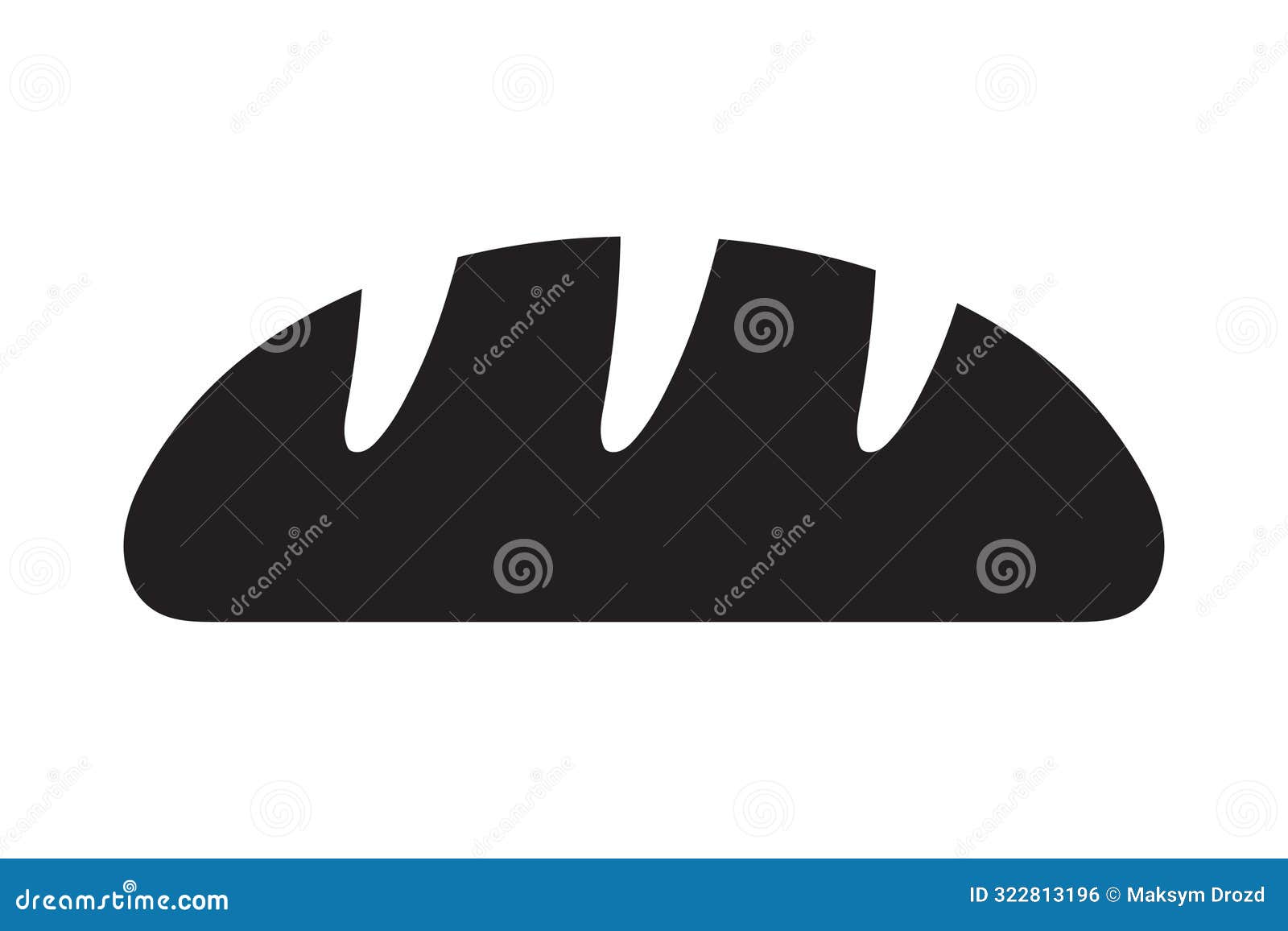 Icono de pan. ilustración del vector. Ilustración de muestra - 322813196