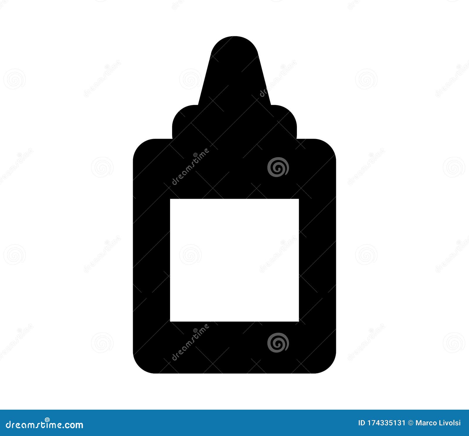 Icono De Pegado Ilustrado En Vector Sobre Fondo Blanco Stock de ...