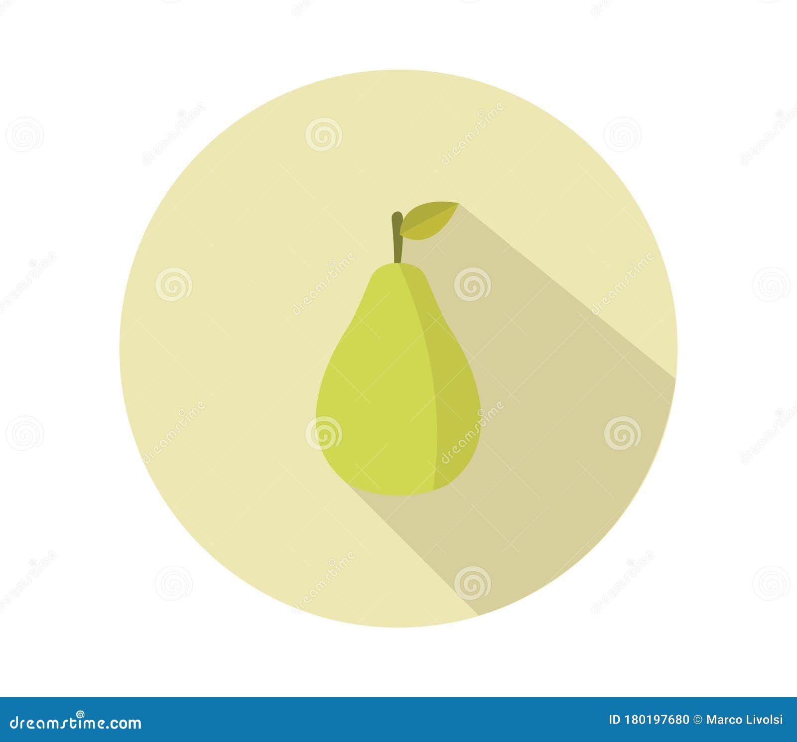 Icono De Pera Ilustrado En Vector Sobre Fondo Blanco Stock de ...