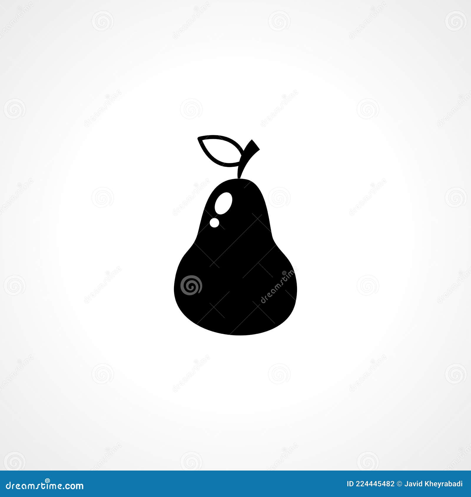 Icono De Pera. Icono Vectorial Aislado De Pera Ilustración del Vector ...