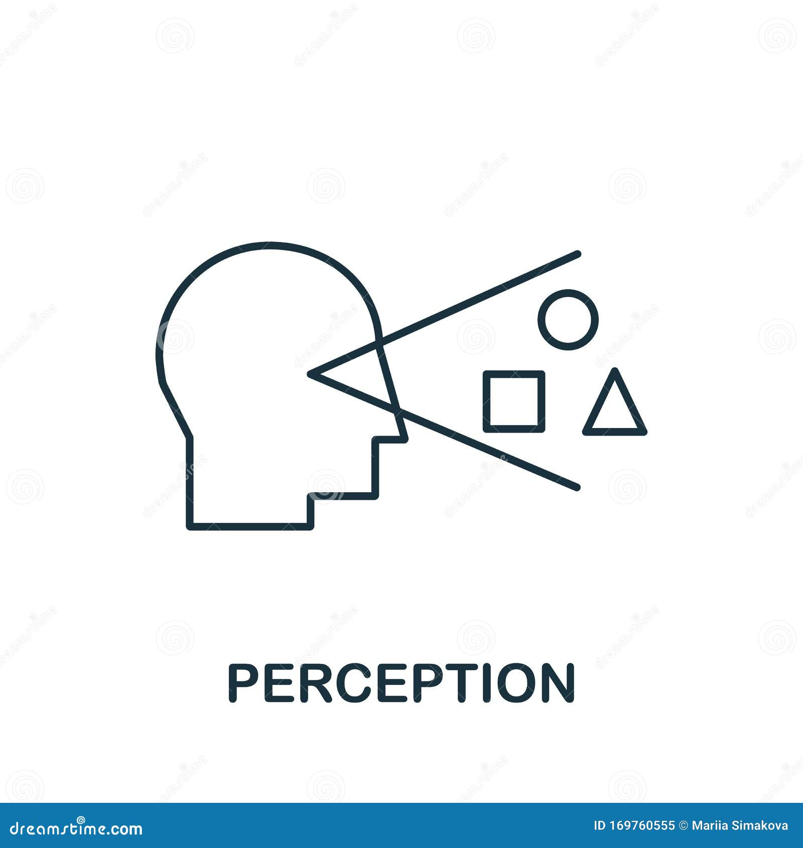 Icono De Percepción Elemento De Línea Simple Símbolo De Percepción Para Plantillas Diseño Web E