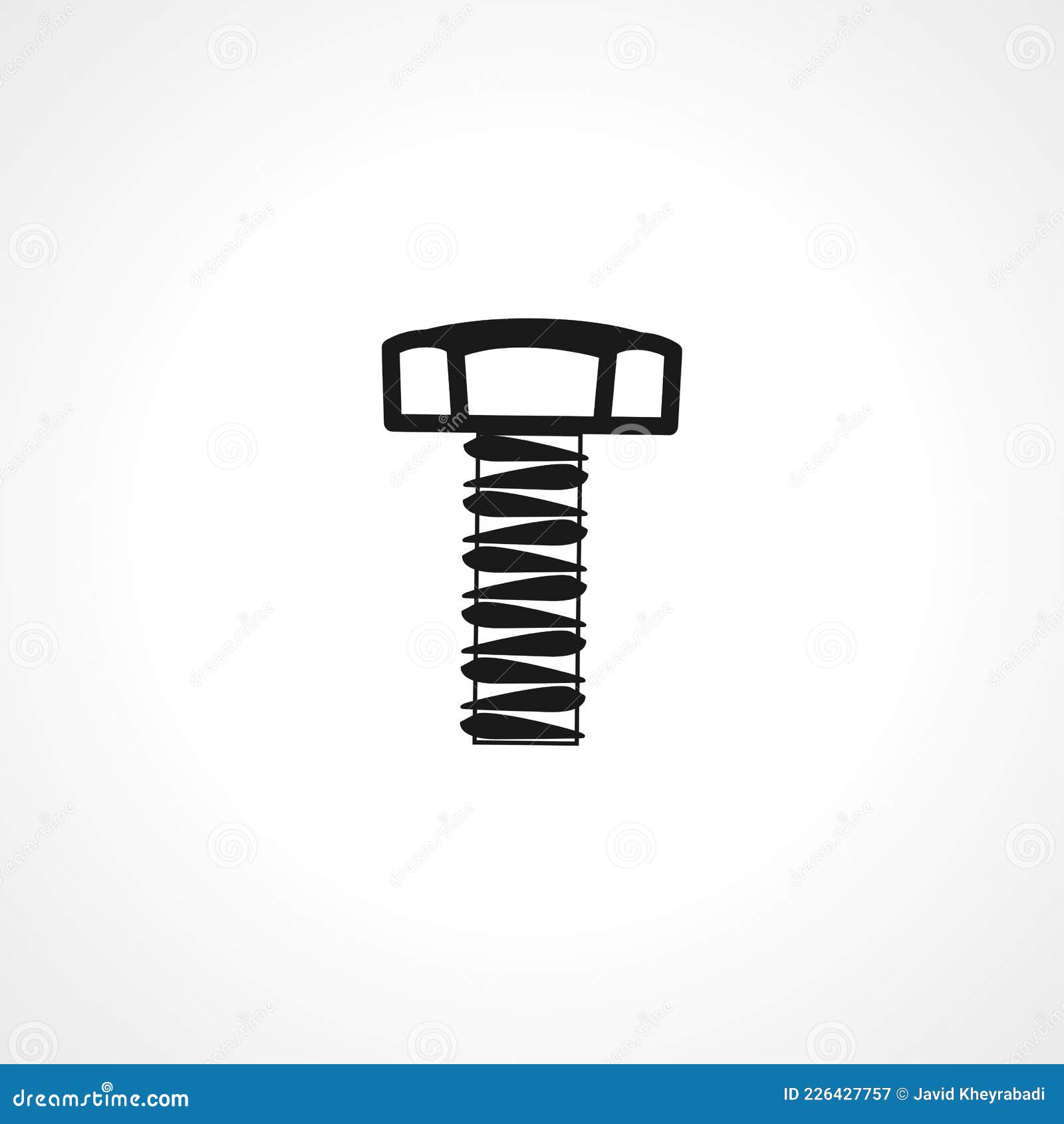 Icono De Perno. Icono Del Vector De Pernos. Icono Aislado Ilustración ...