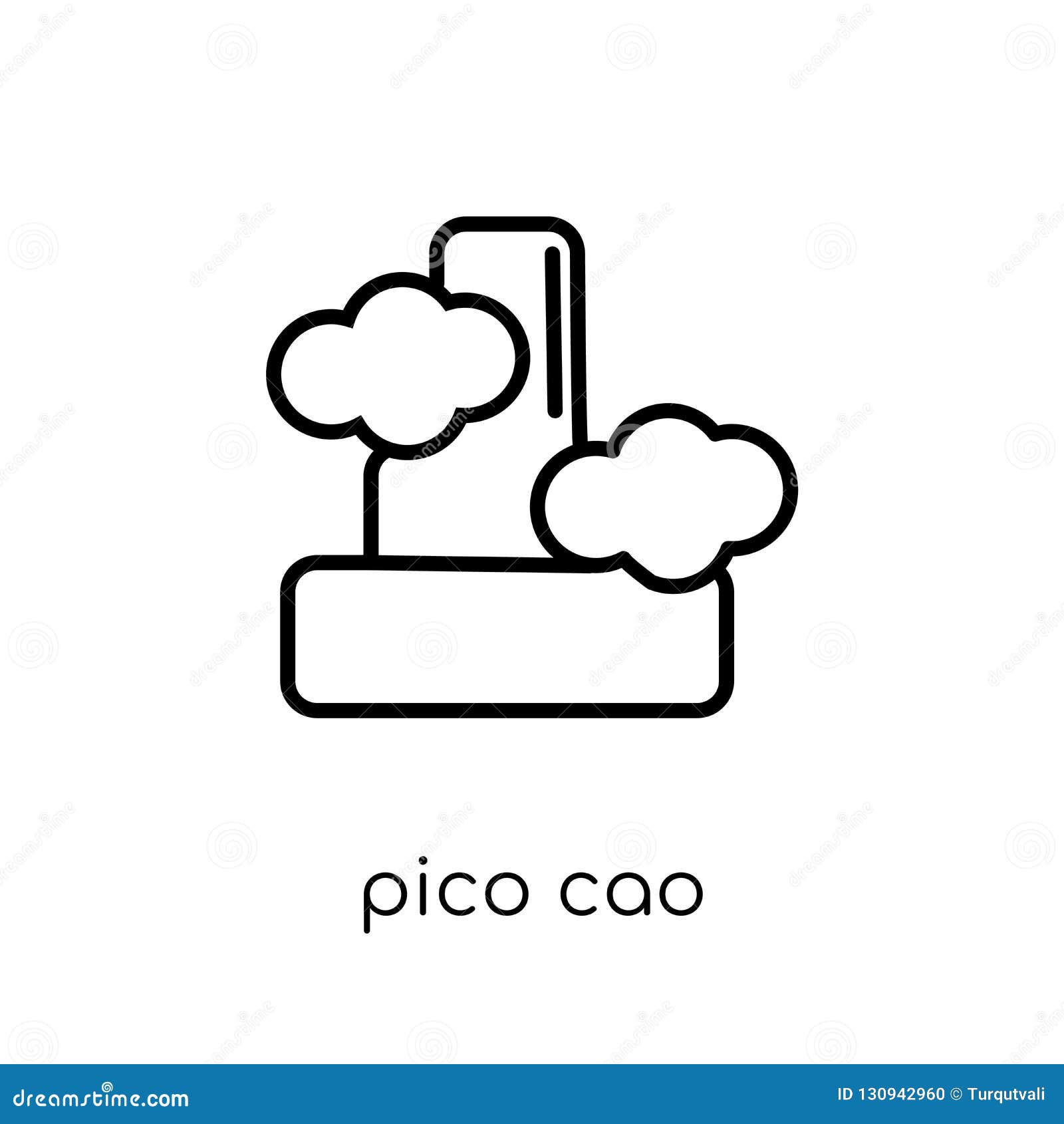 Icono de Pico cao ilustración del vector. Ilustración de movimiento - 130942960