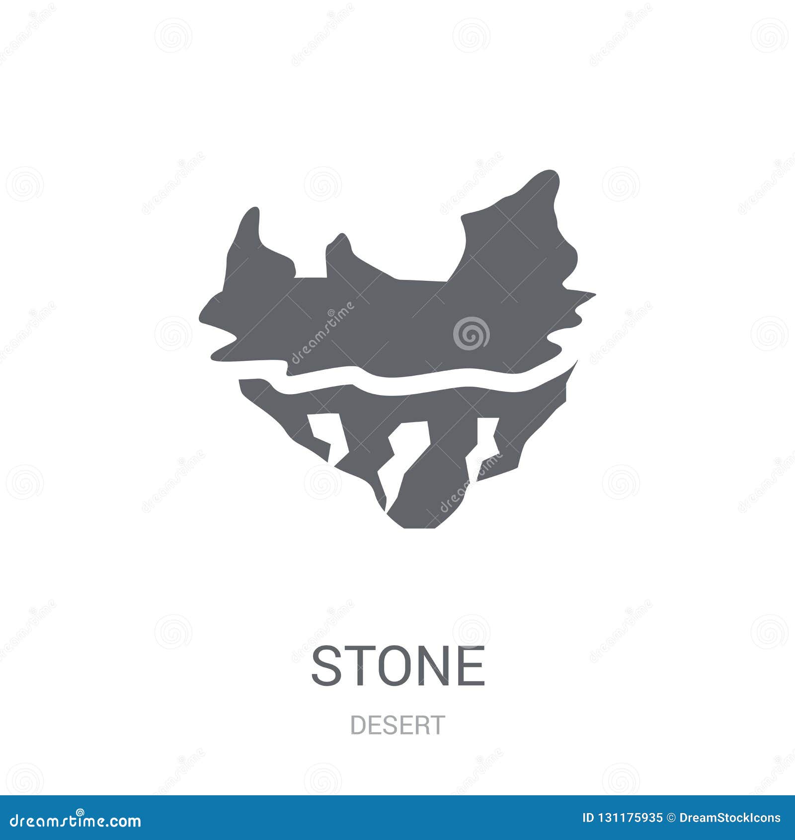 Icono de piedra ilustración del vector. Ilustración de granito - 131175935