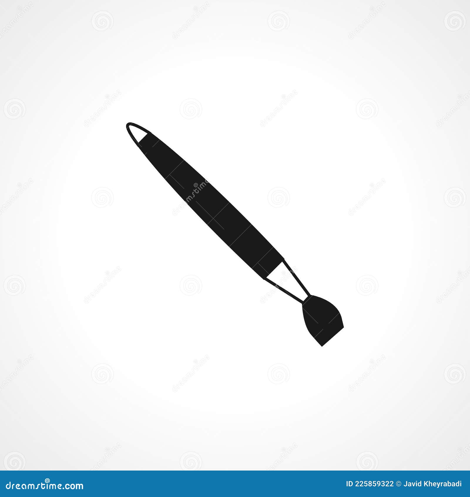 Icono De Pincel. Icono De Vector De Pincel. Icono Aislado De Pincel ...