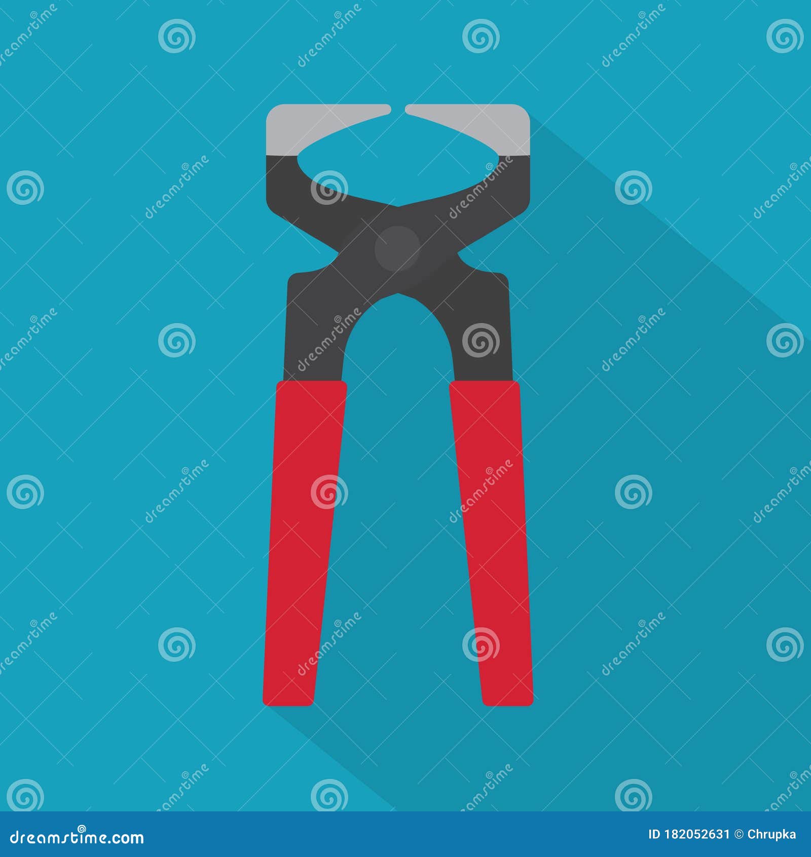 Icono de pinzas ilustración del vector. Ilustración de instrumento ...