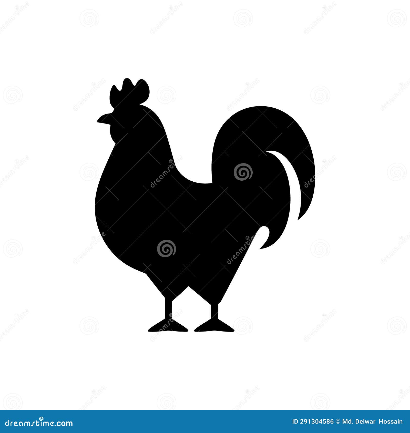 Icono de pollo ilustración del vector. Ilustración de insignia - 291304586