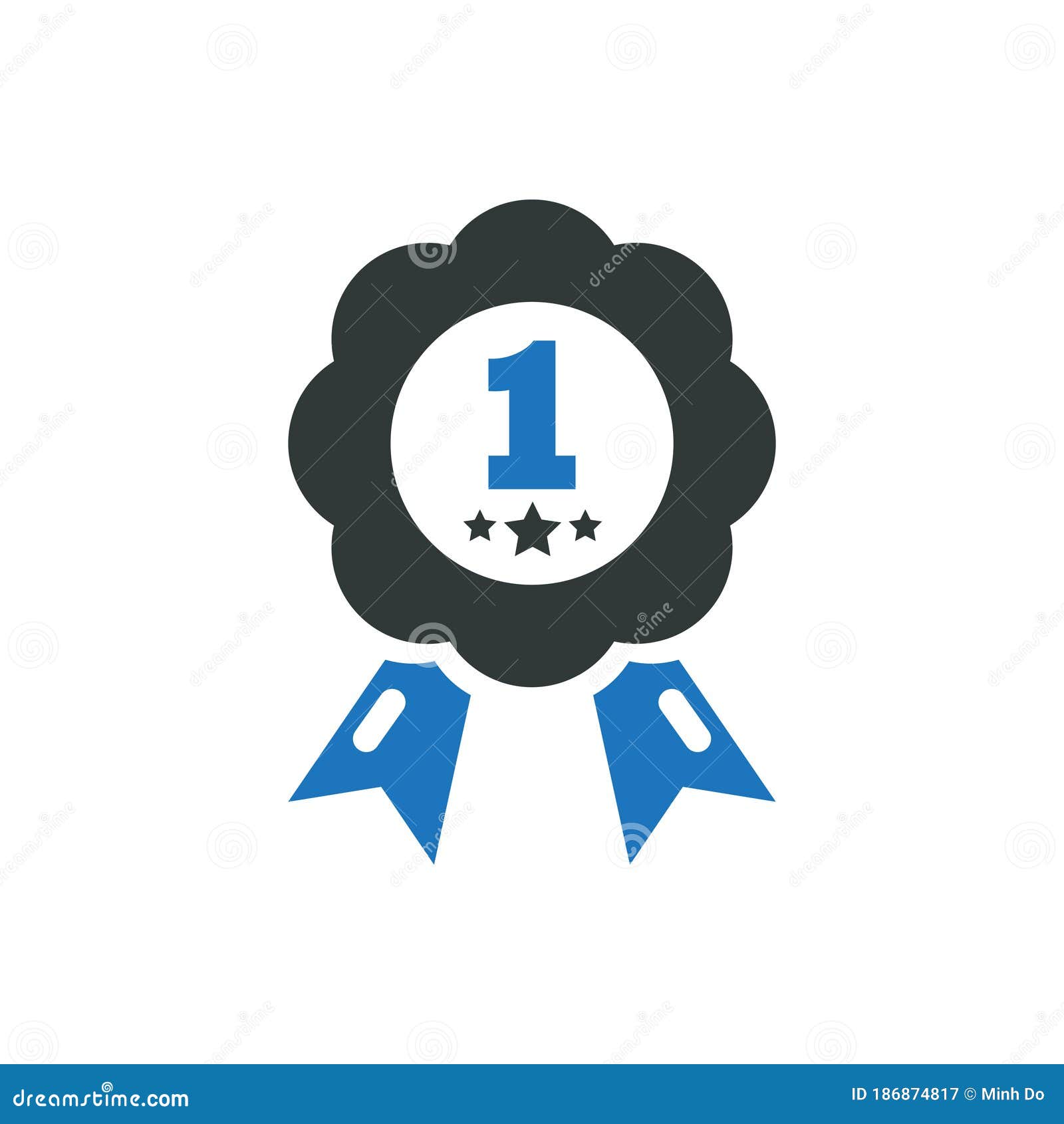 Icono de premio ilustración del vector. Ilustración de triunfo - 186874817