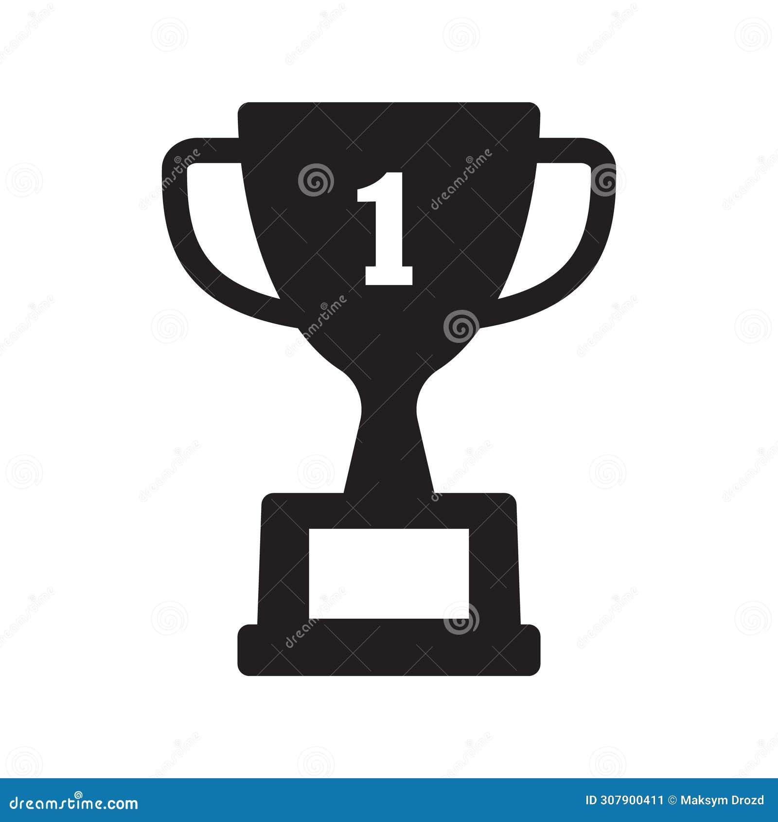 Icono De Primer Lugar. Icono Vectorial De La Copa Ganadora De La Copa ...