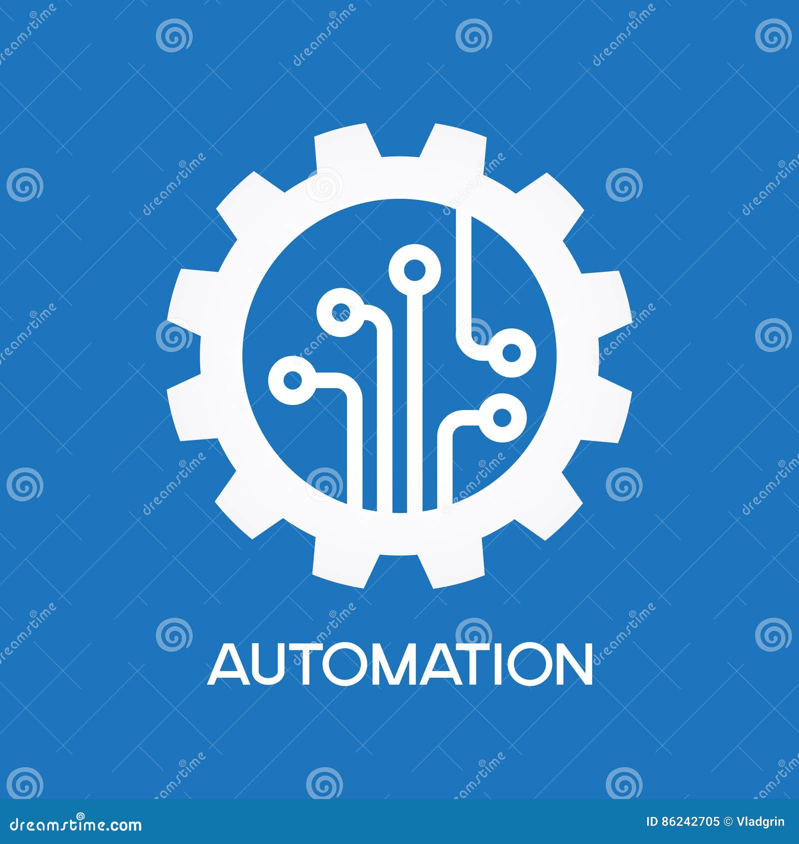 Icono De Proceso Automático Ilustración del Vector - Ilustración de ...