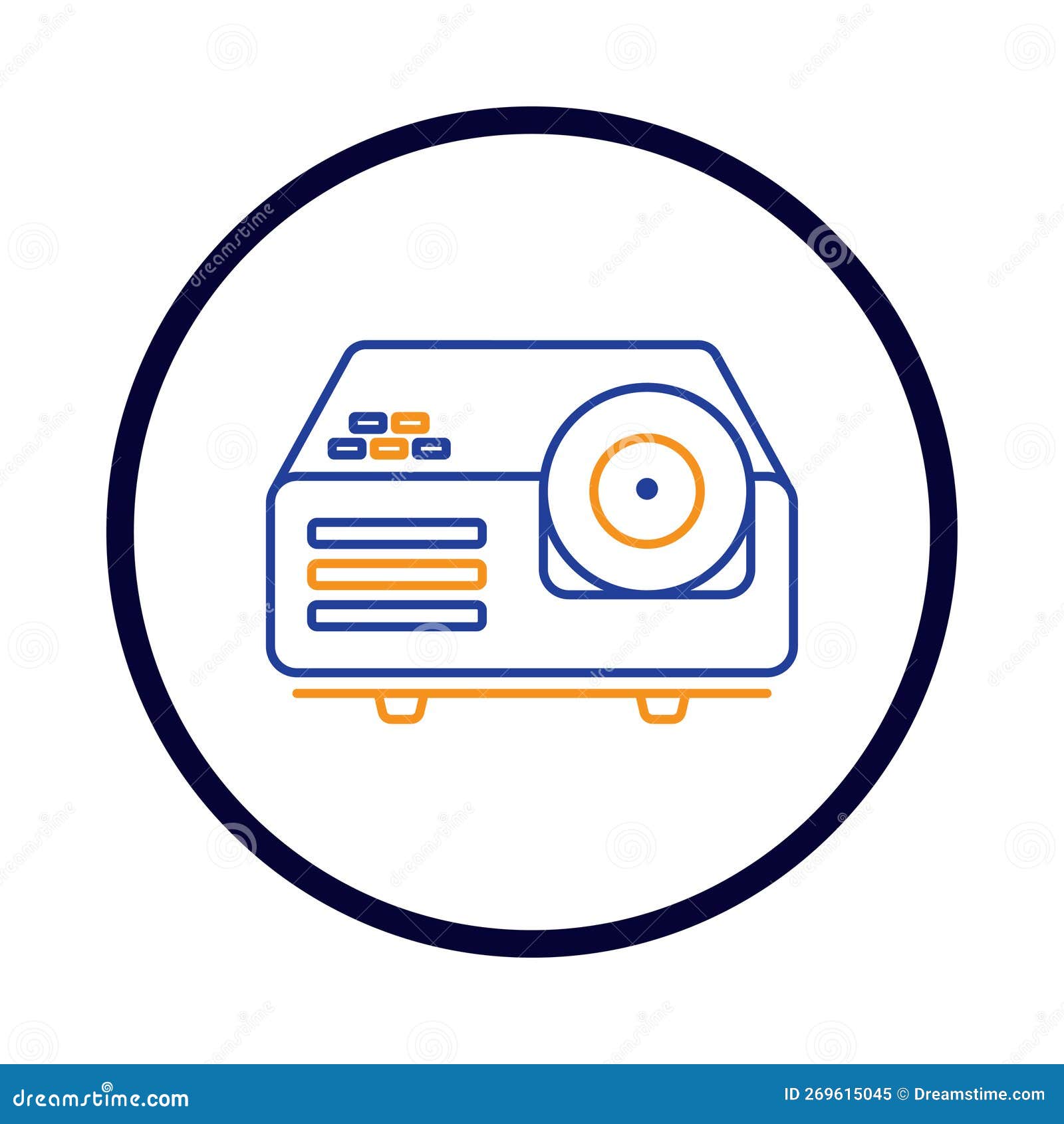 Icono De Proyector Multimedia Ilustración del Vector - Ilustración de ...