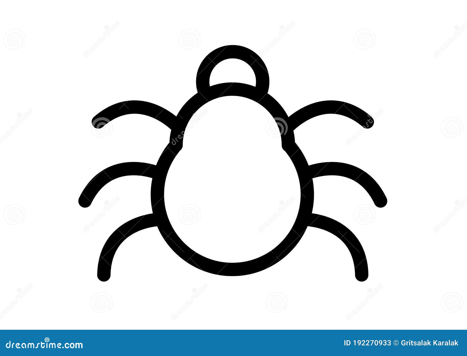 Icono De Pulga Sobre Fondo Blanco Ilustración del Vector - Ilustración ...