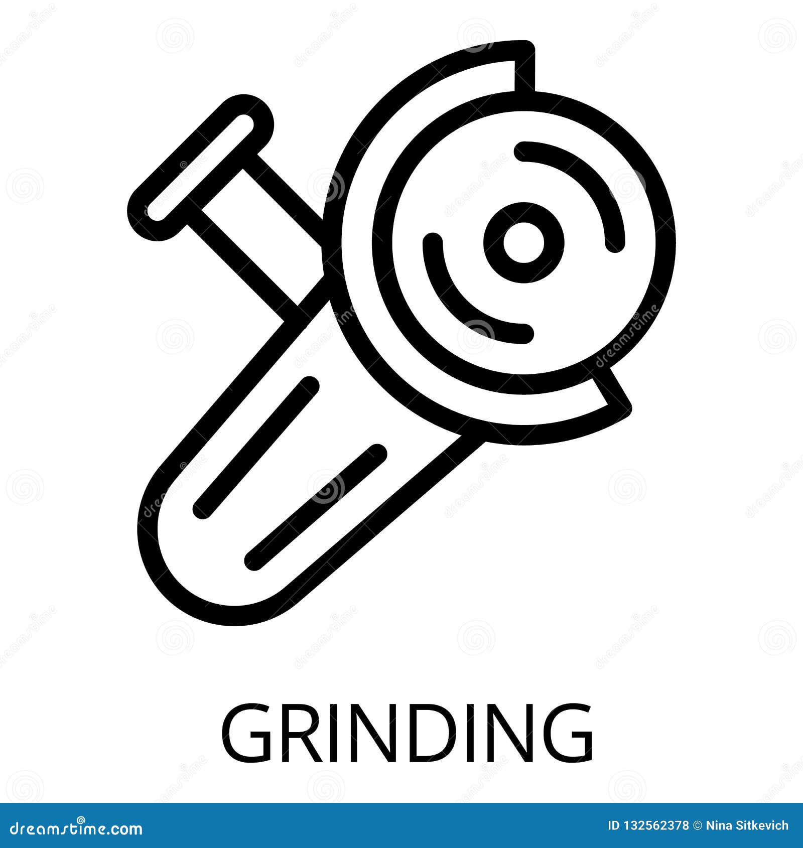 Icono De Pulido, Estilo Del Esquema Ilustración del Vector ...