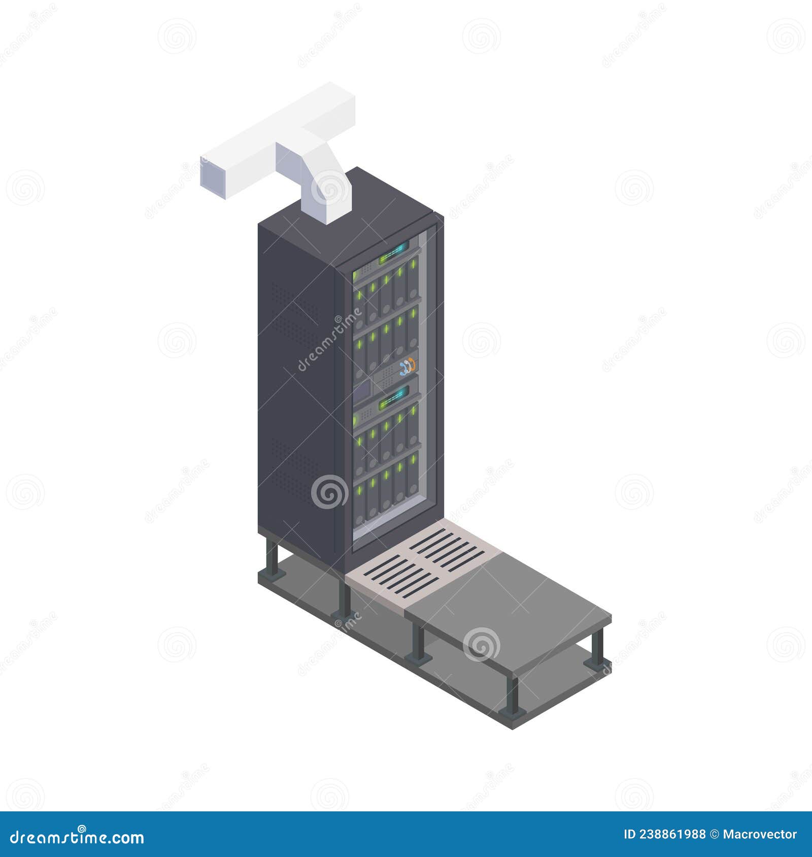 Icono de rack de servidor ilustración del vector. Ilustración de ...