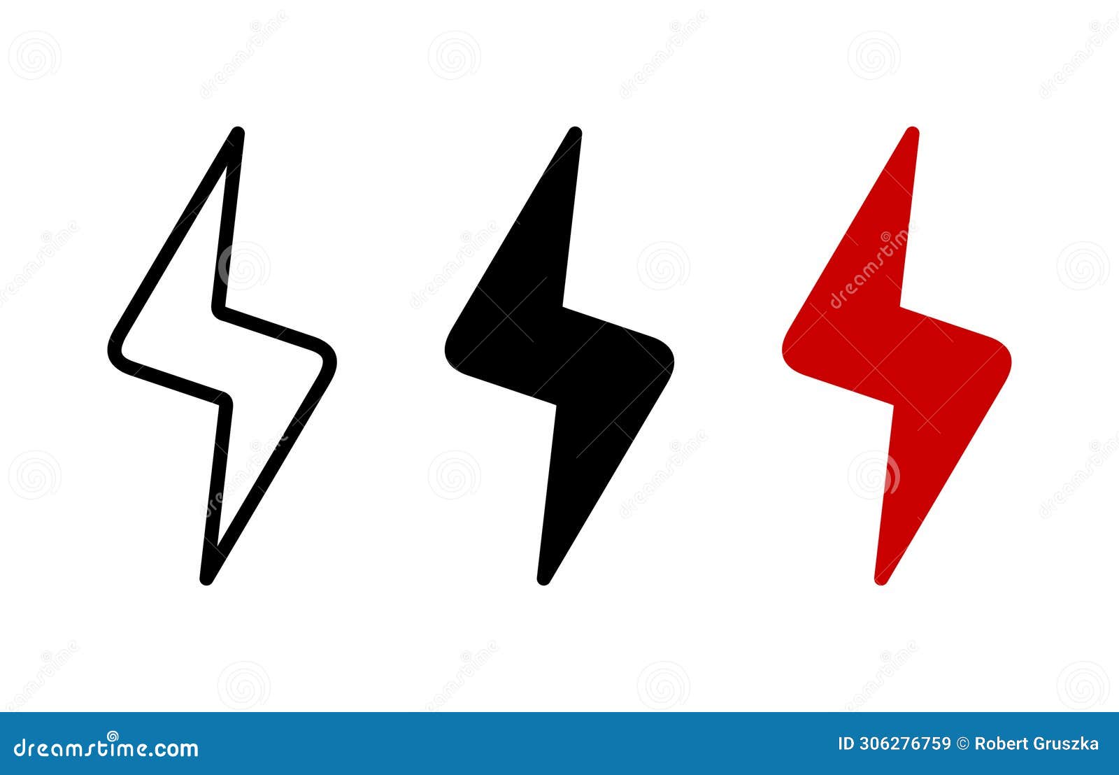 Icono de rayo de flecha ilustración del vector. Ilustración de rojo ...