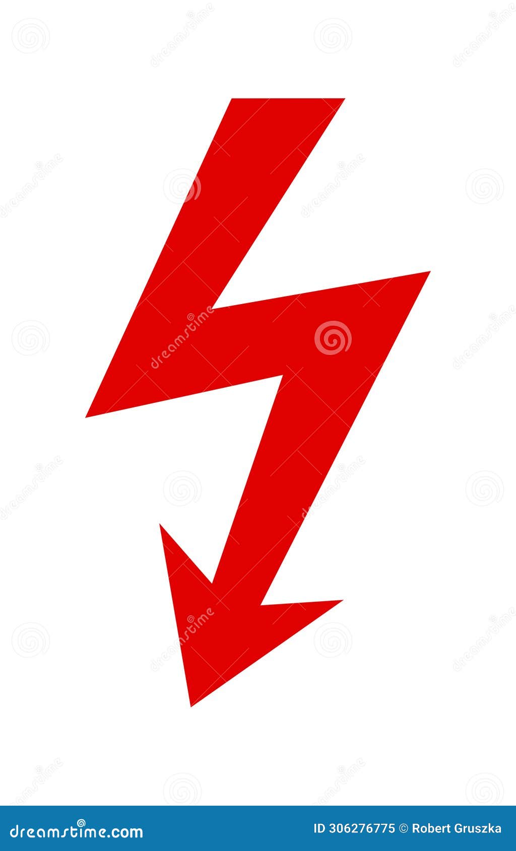 Icono de rayo de flecha ilustración del vector. Ilustración de muestra ...