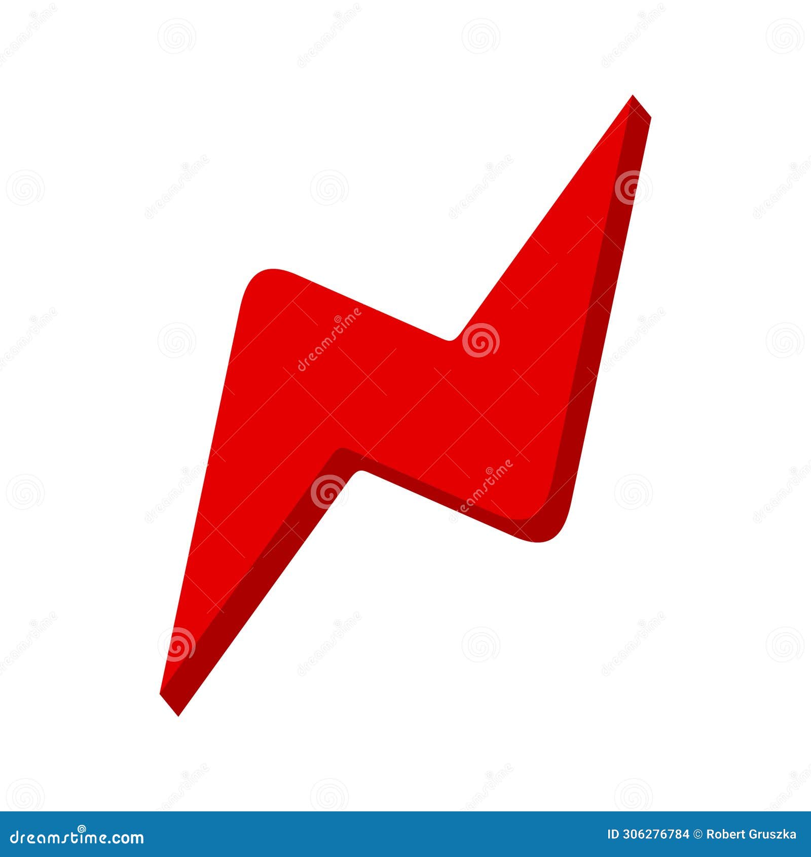 Icono de rayo de flecha ilustración del vector. Ilustración de icono ...