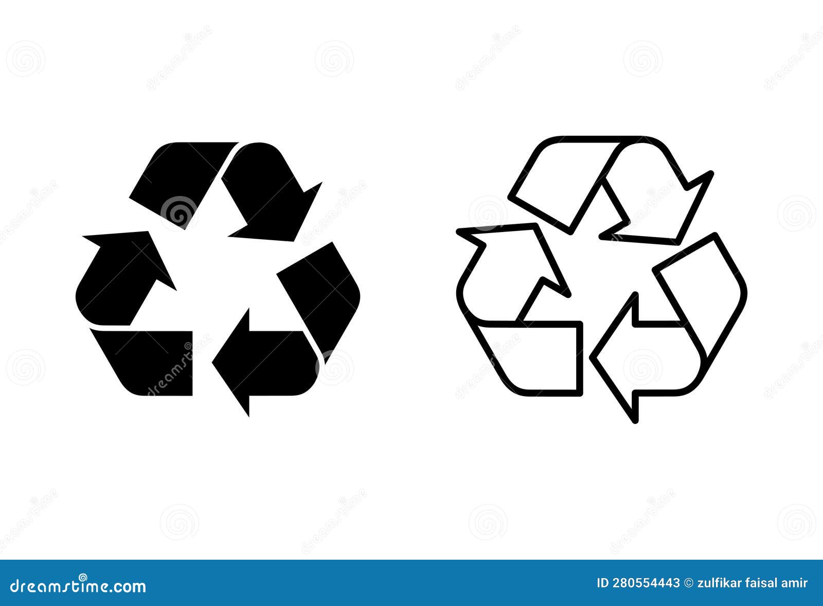 Icono De Reciclaje . Icono Del Vector De Reciclaje Ilustración del ...