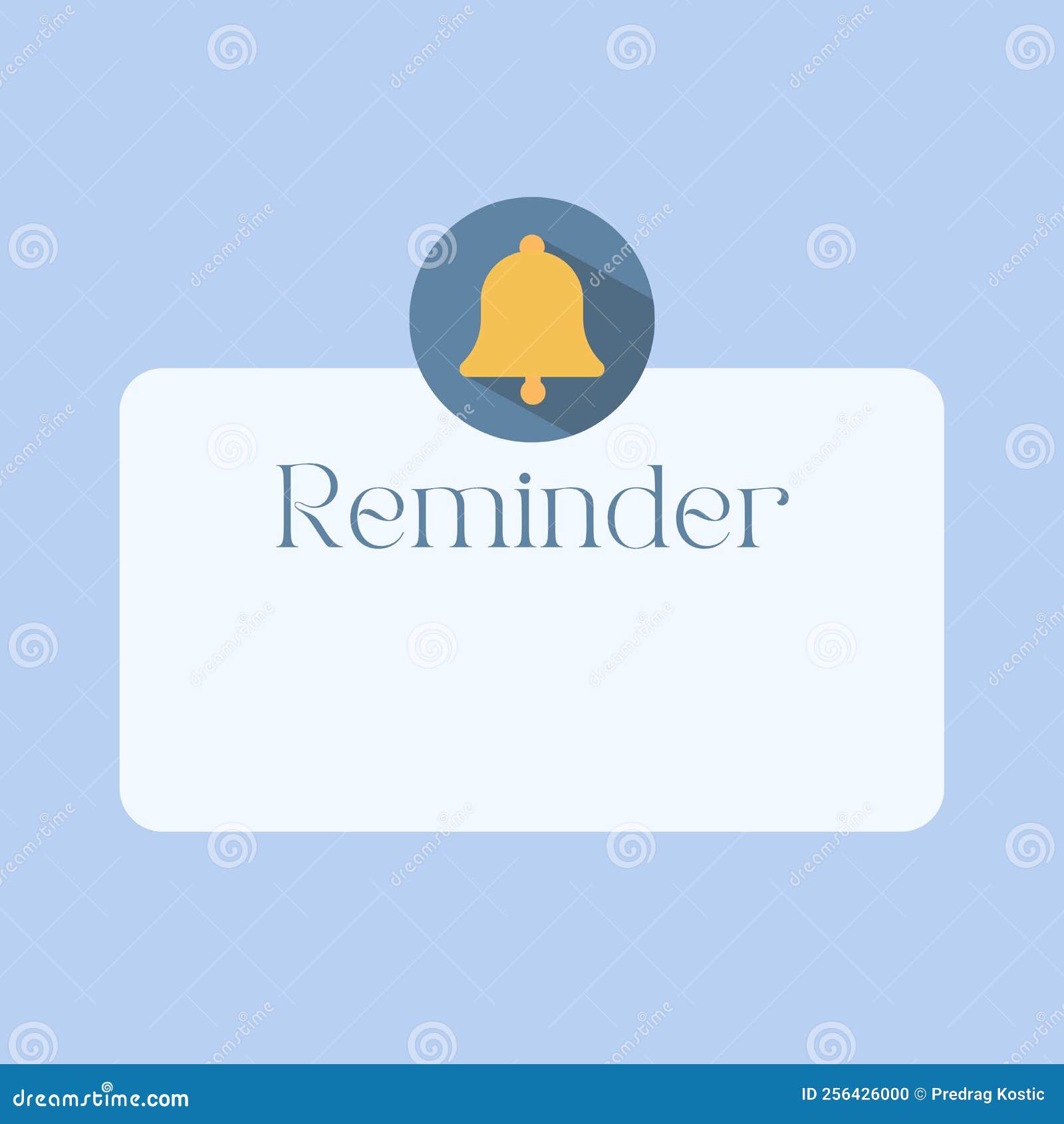 Icono de recordatorio stock de ilustración. Ilustración de cartel ...