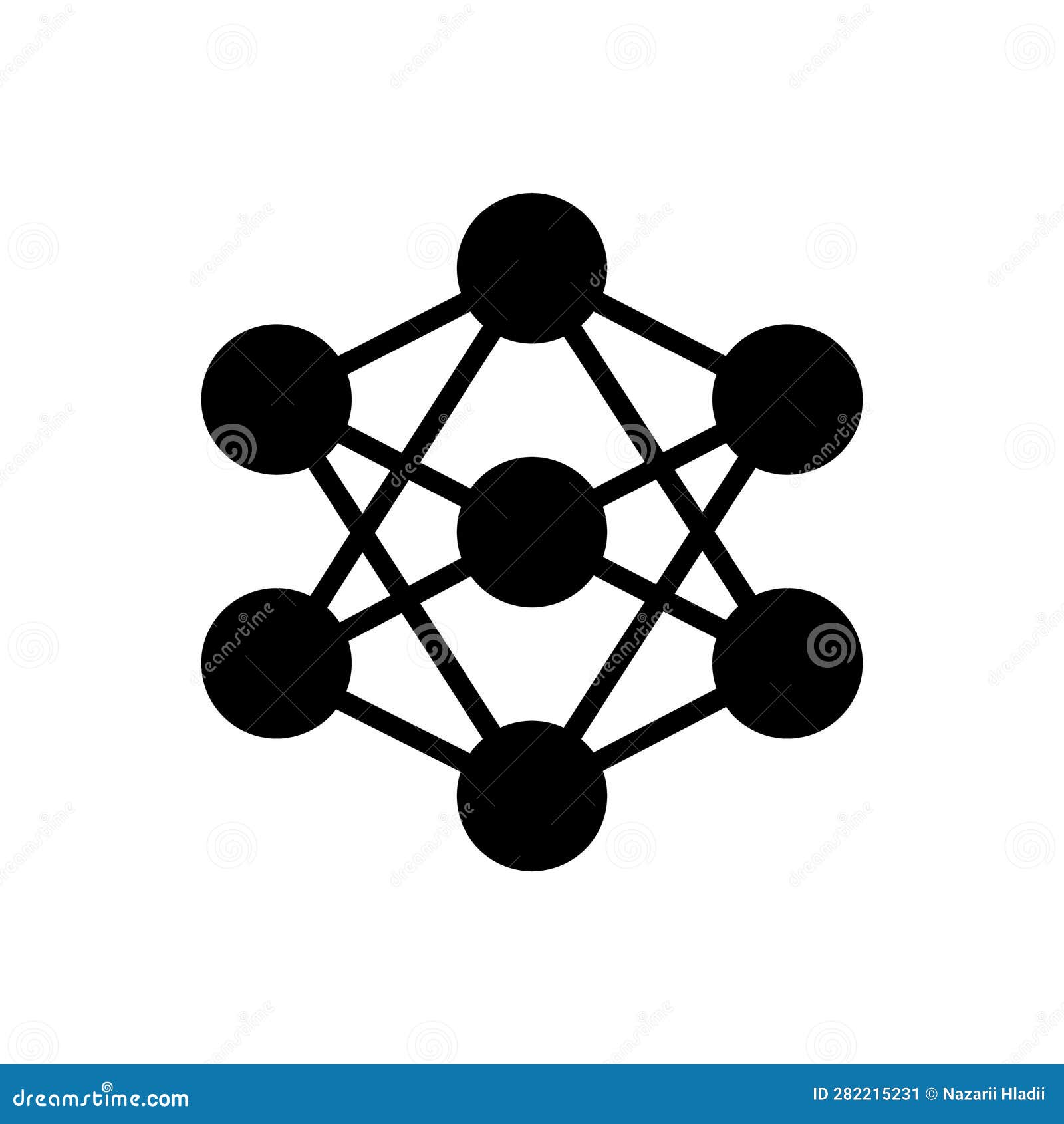 Icono De Red Neural En Estilo Plano. Vector. Ilustración del Vector ...