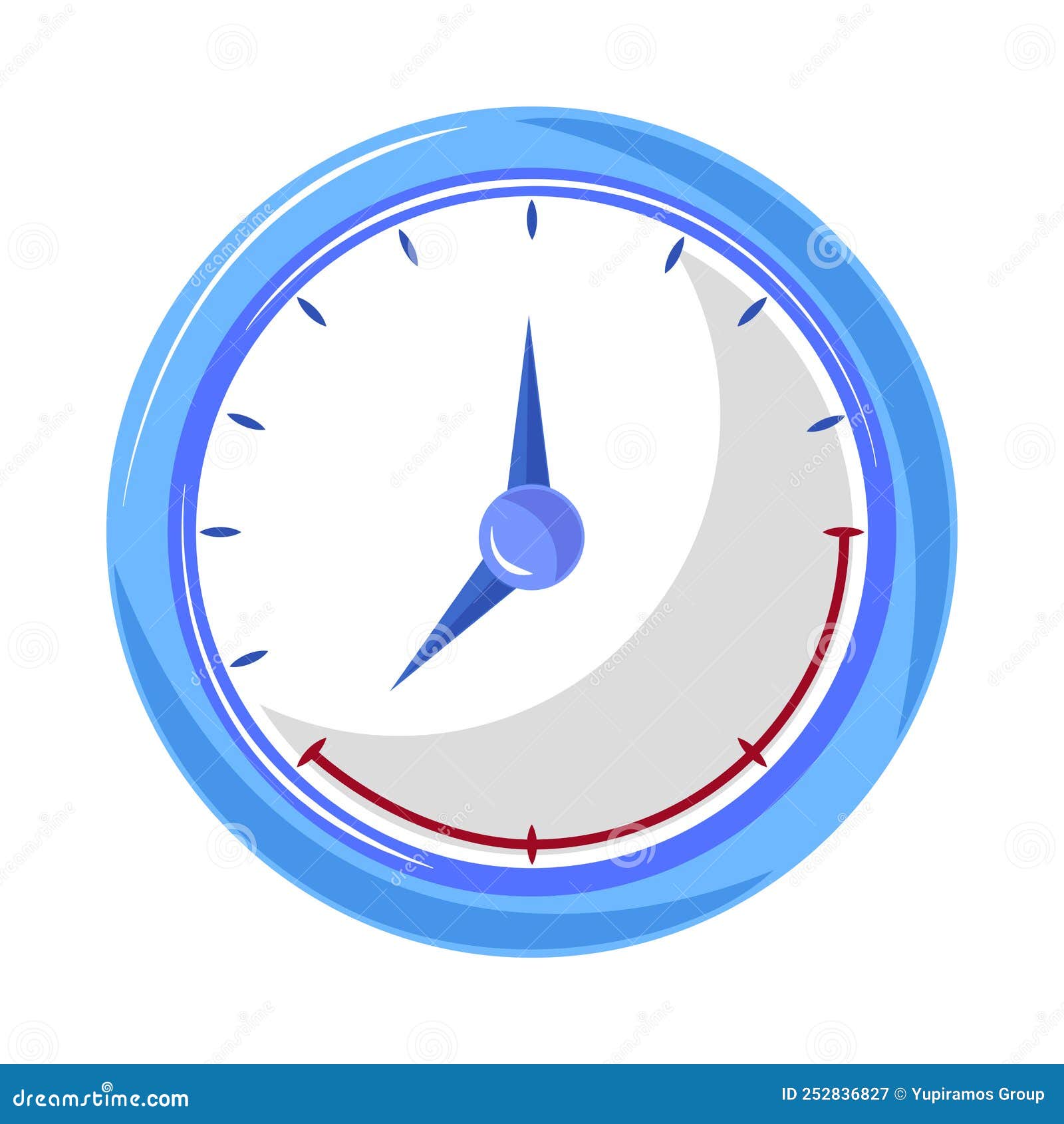 Icono De Reloj En Estilo Plano Ilustración del Vector - Ilustración de ...