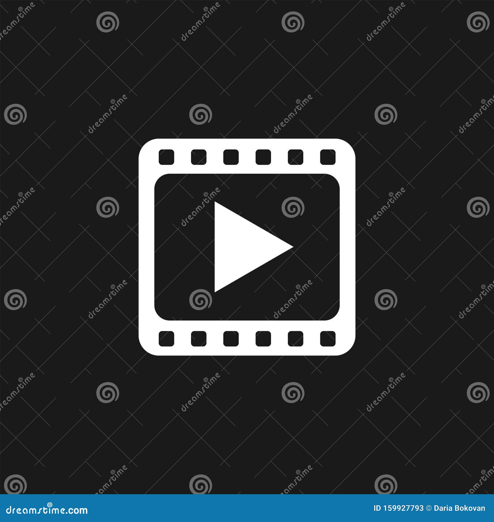 Icono de Reproducir vector stock de ilustración. Ilustración de ...