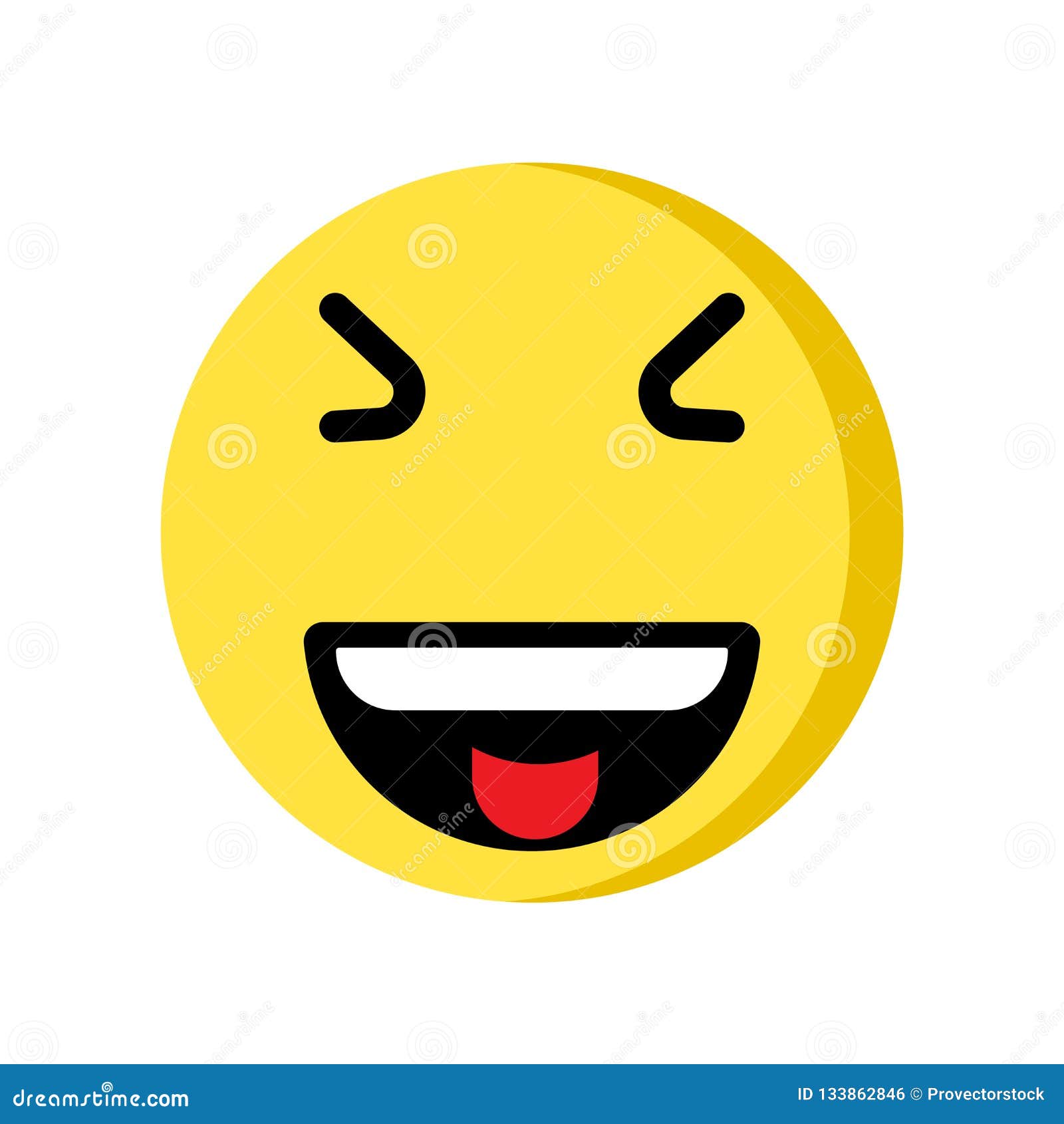 Icono De Risa Aislado En El Fondo Blanco Ilustración del Vector ...