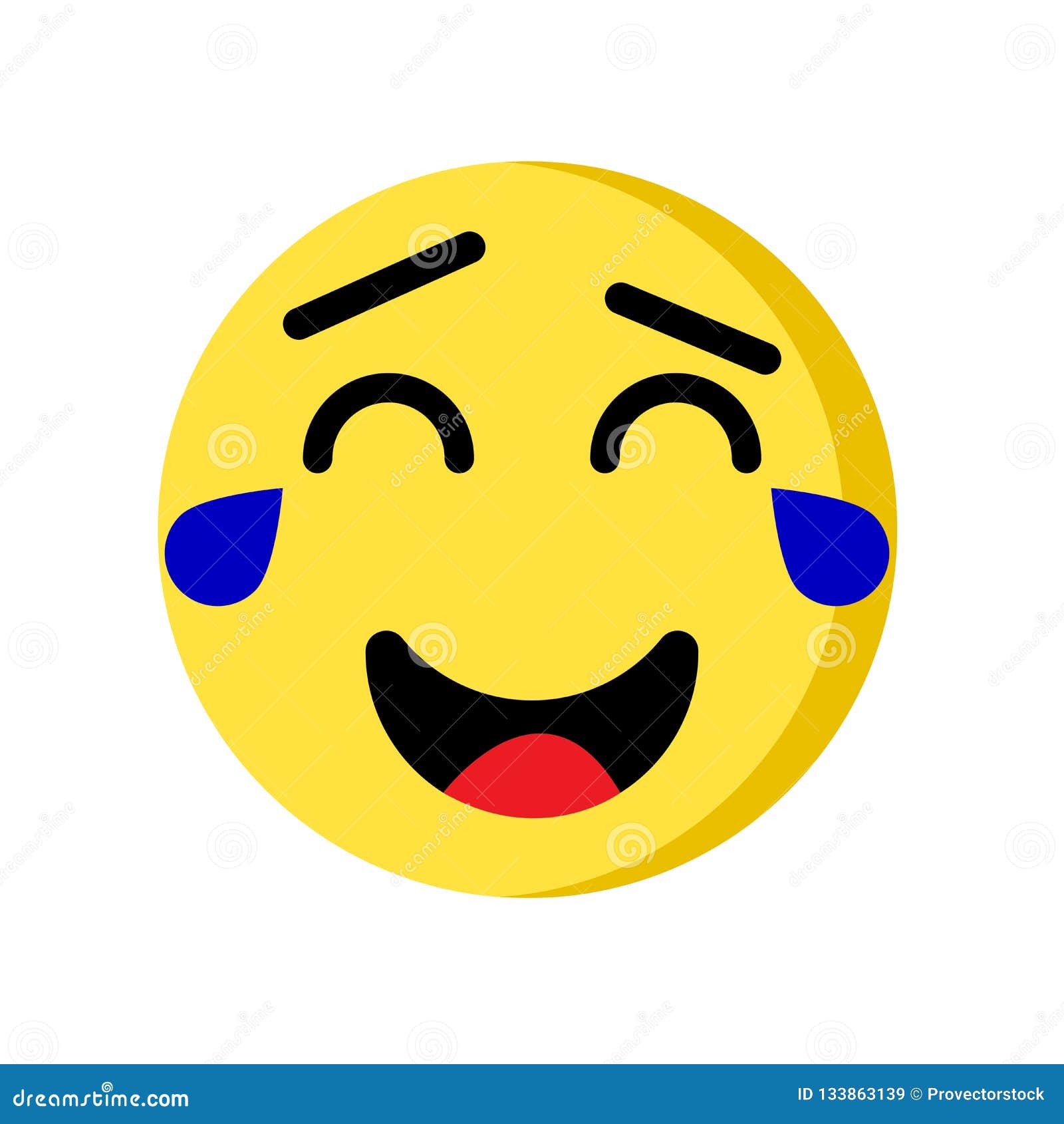 Icono De Risa Aislado En El Fondo Blanco Ilustración del Vector ...