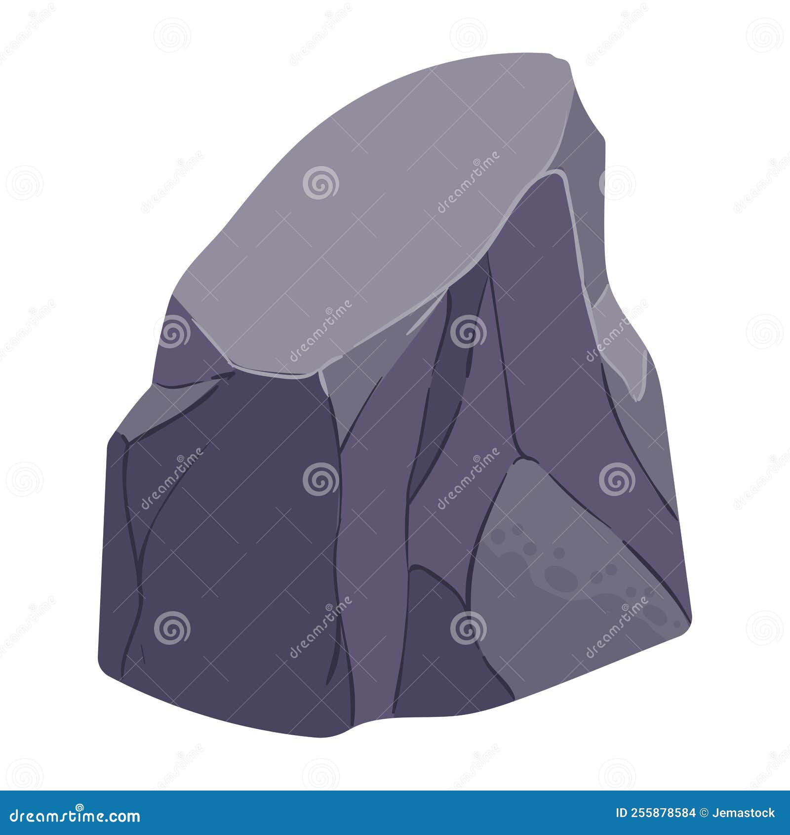 Icono de rock gris ilustración del vector. Ilustración de historieta ...