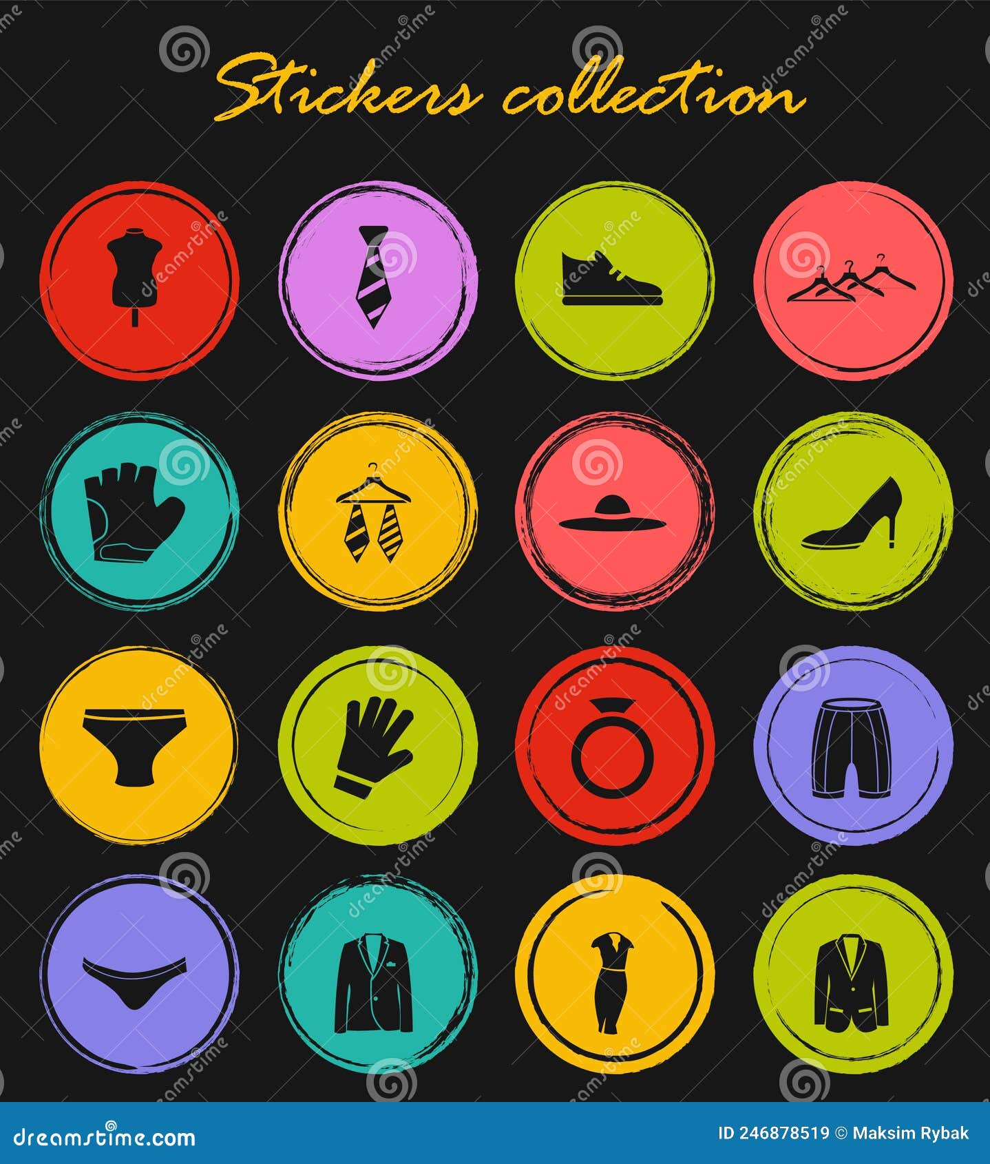 Icono de ropa ilustración del vector. Ilustración de manera - 246878519