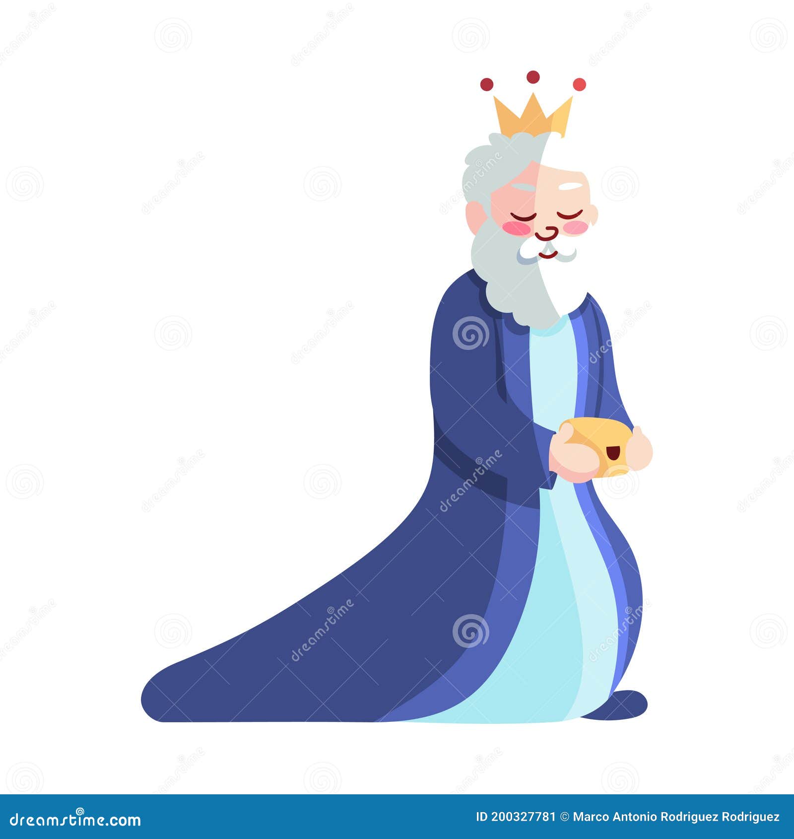 Icono de sabio aislado ilustración del vector. Ilustración de navidad ...