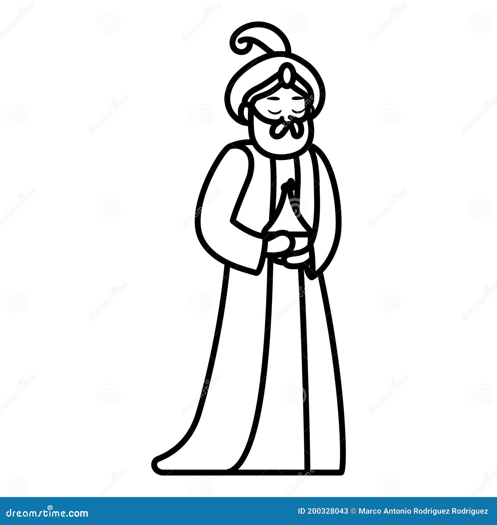 Icono de sabio aislado ilustración del vector. Ilustración de corona ...