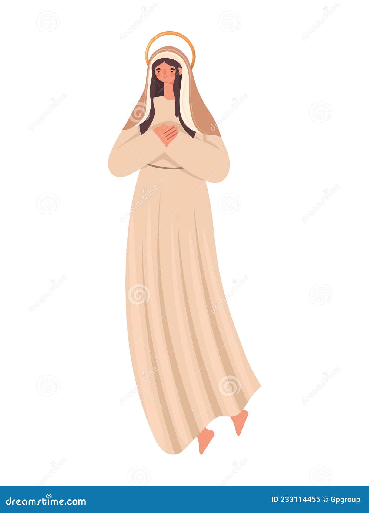 Icono de saint maria ilustración del vector. Ilustración de belleza ...