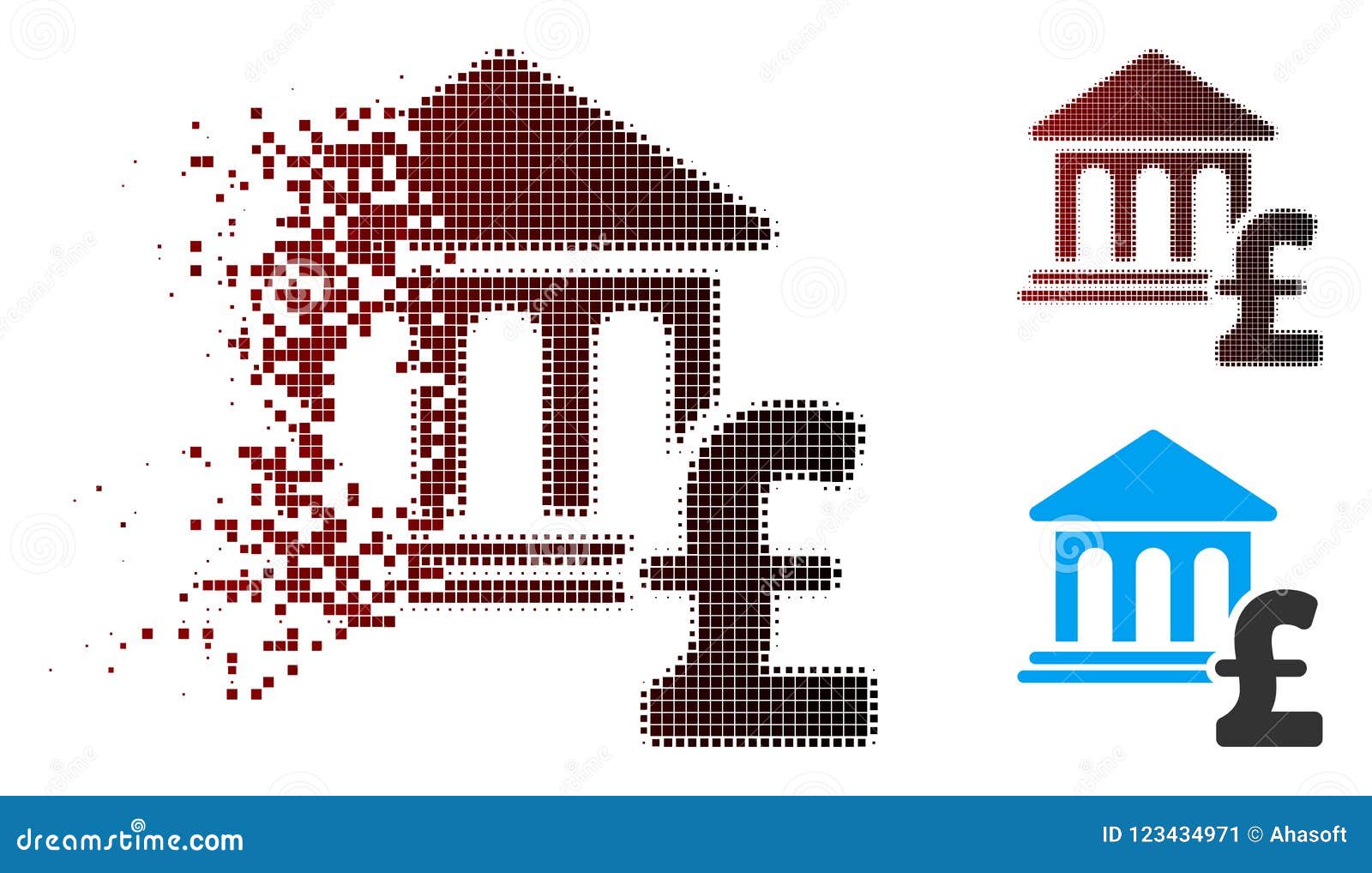 Icono De Semitono Del Pago De La Libra Del Museo Del Pixel De La Chispa ...