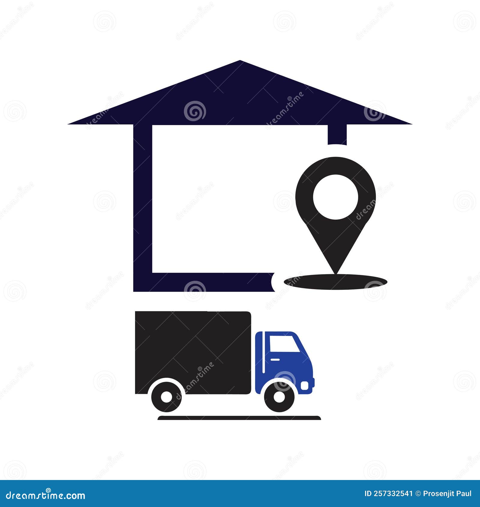 Icono De Servicio De Entrega En Casa Ilustración del Vector ...