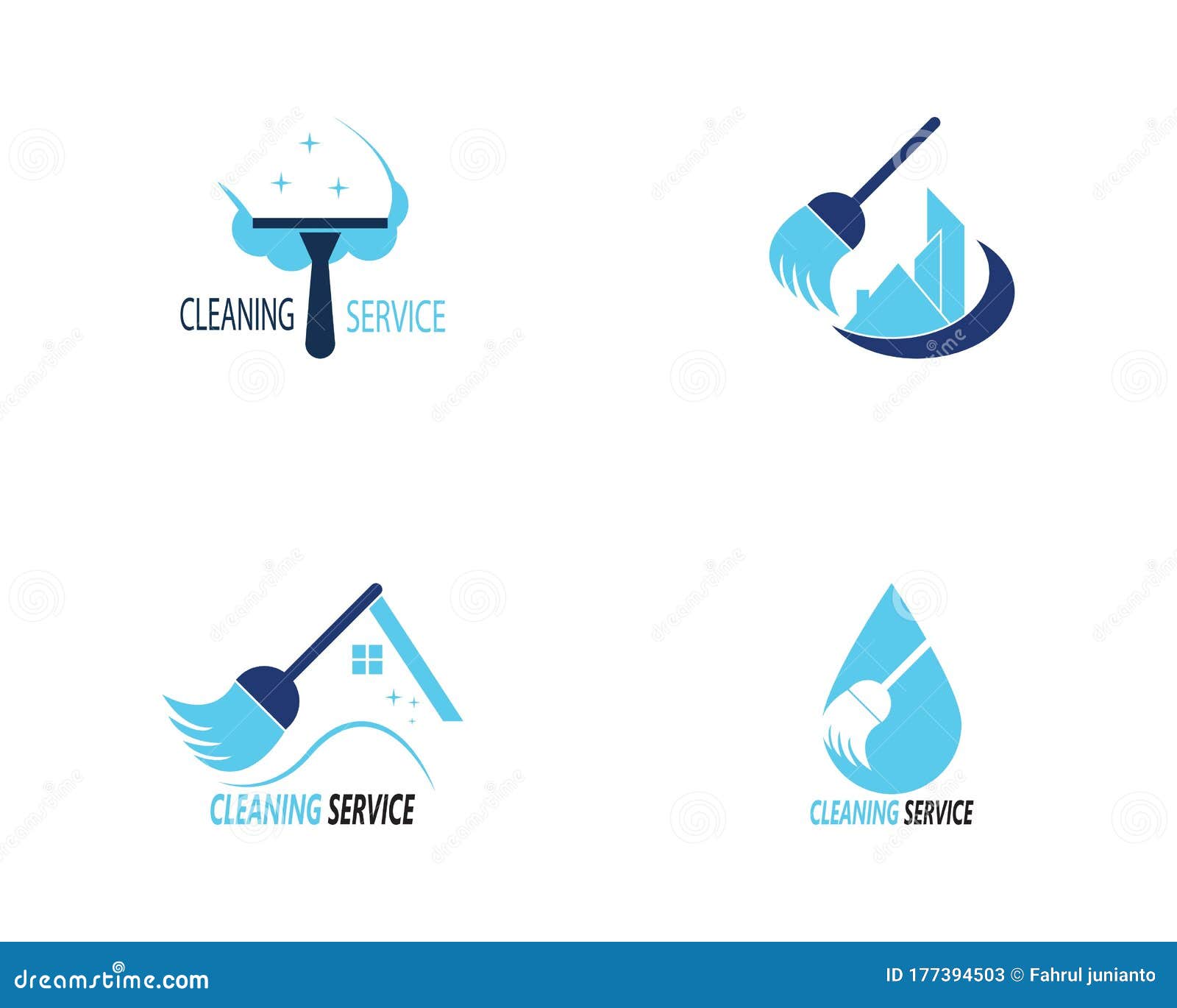 Icono De Servicio De Limpieza E Ilustración Del Vector De Símbolos ...