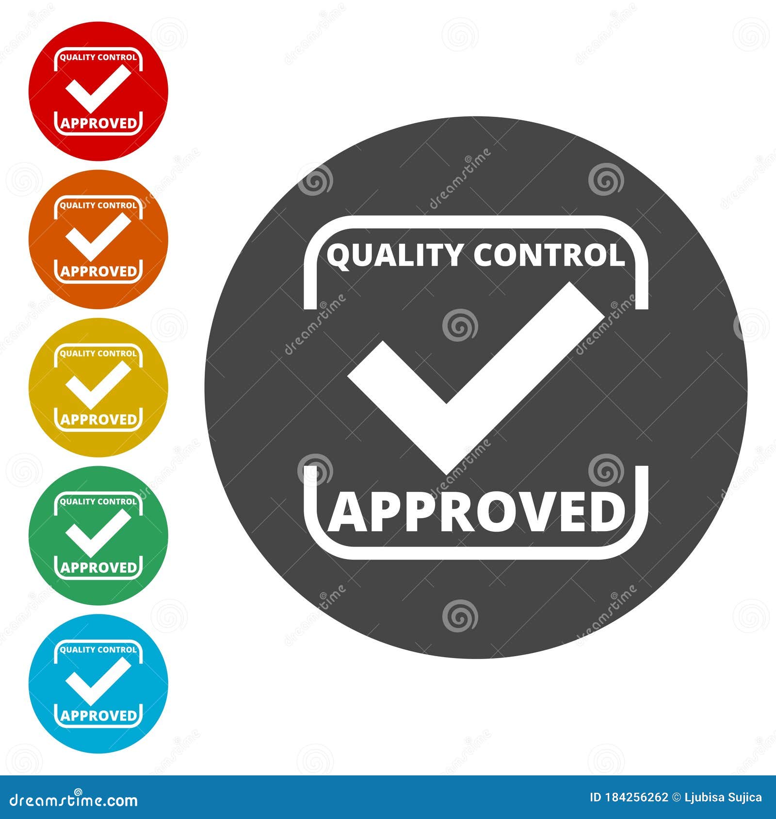 Icono De Signo De Botón Aprobado Ilustración del Vector - Ilustración ...