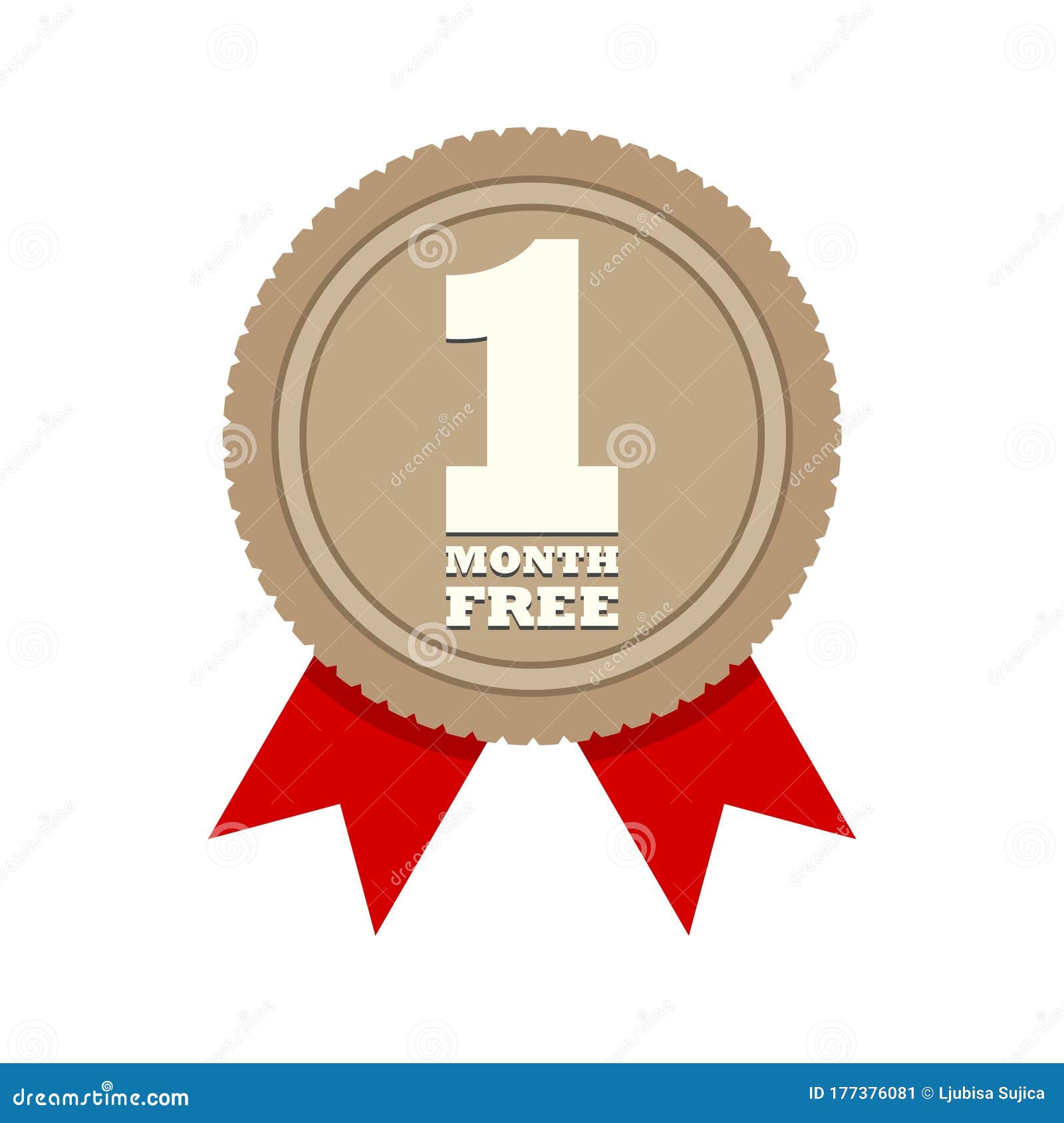 Icono De Signo Libre De Primer Mes Ilustración del Vector - Ilustración ...