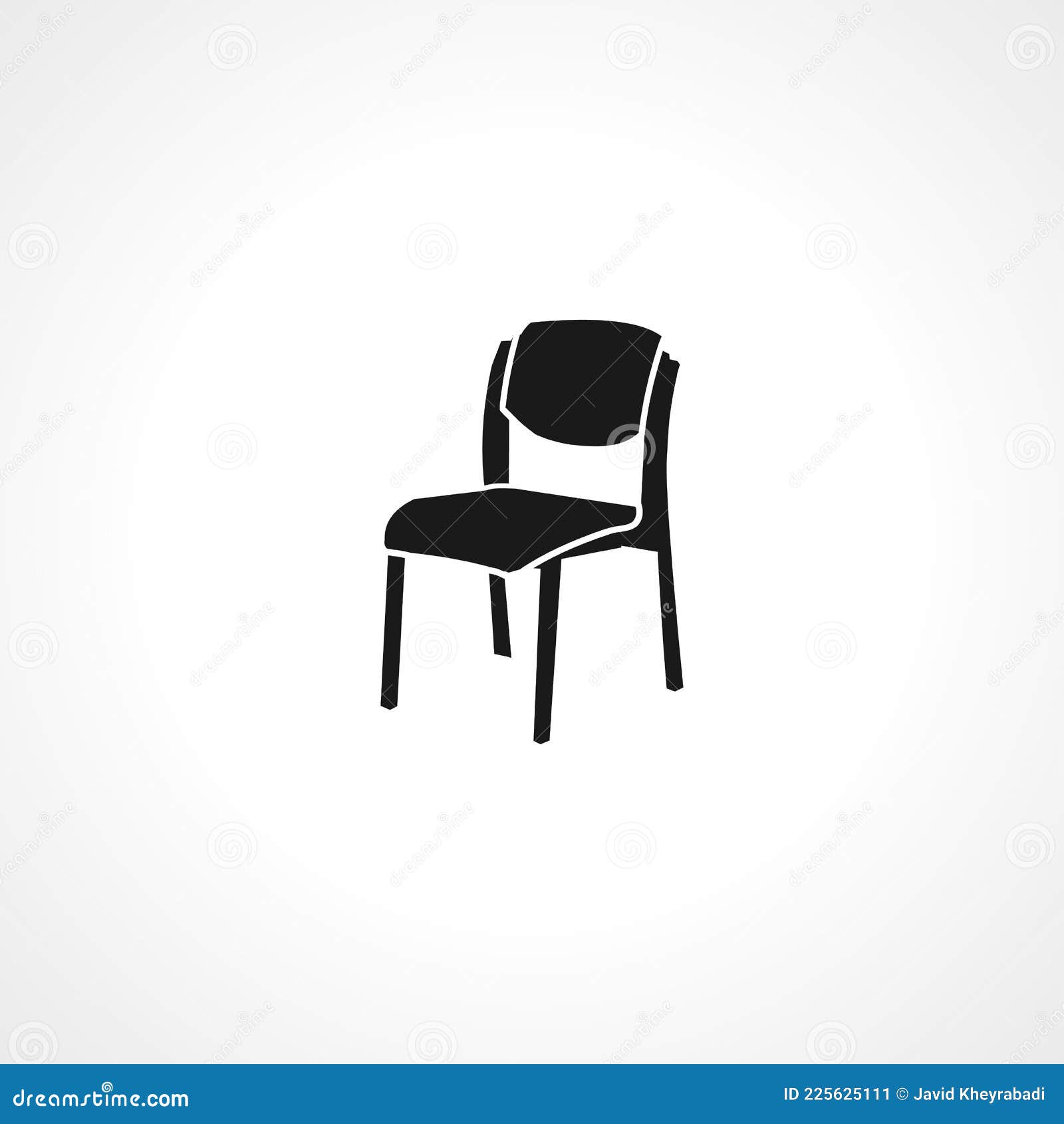 Icono De Silla. Icono De Vector De Silla. Icono Aislado De Silla Stock ...