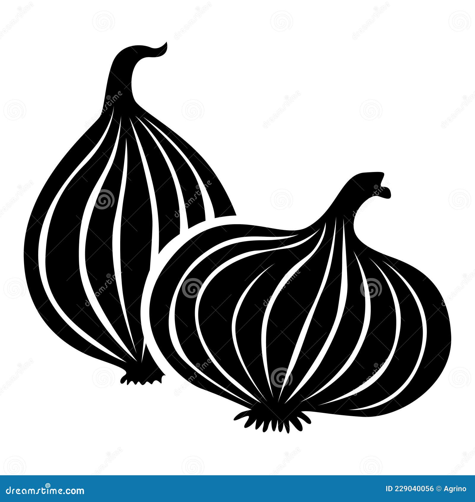 Icono De Silueta De Cebolla Ilustración del Vector - Ilustración de ...