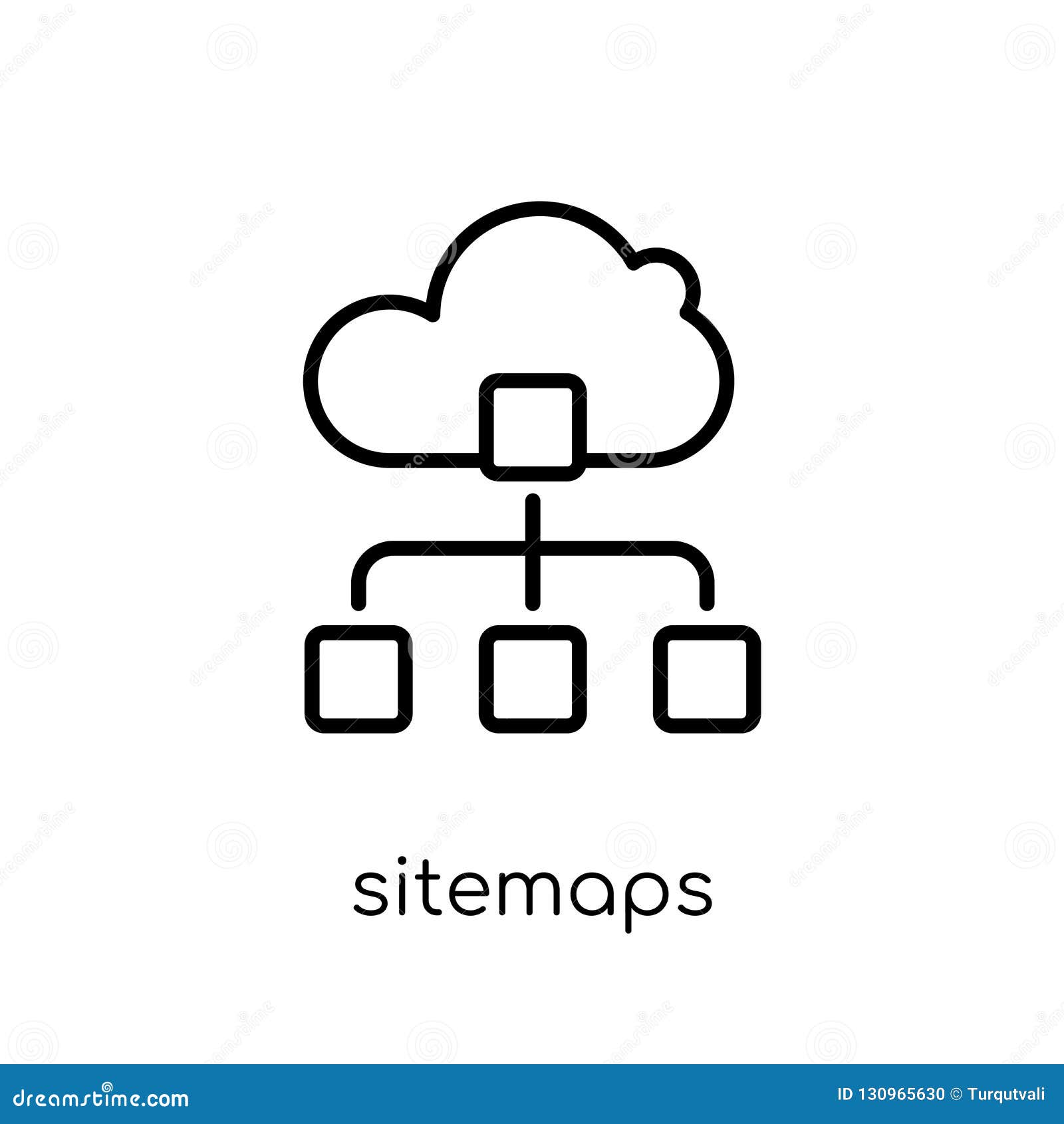 Icono De Sitemaps Icono Linear Plano Moderno De Moda De Sitemaps Del ...