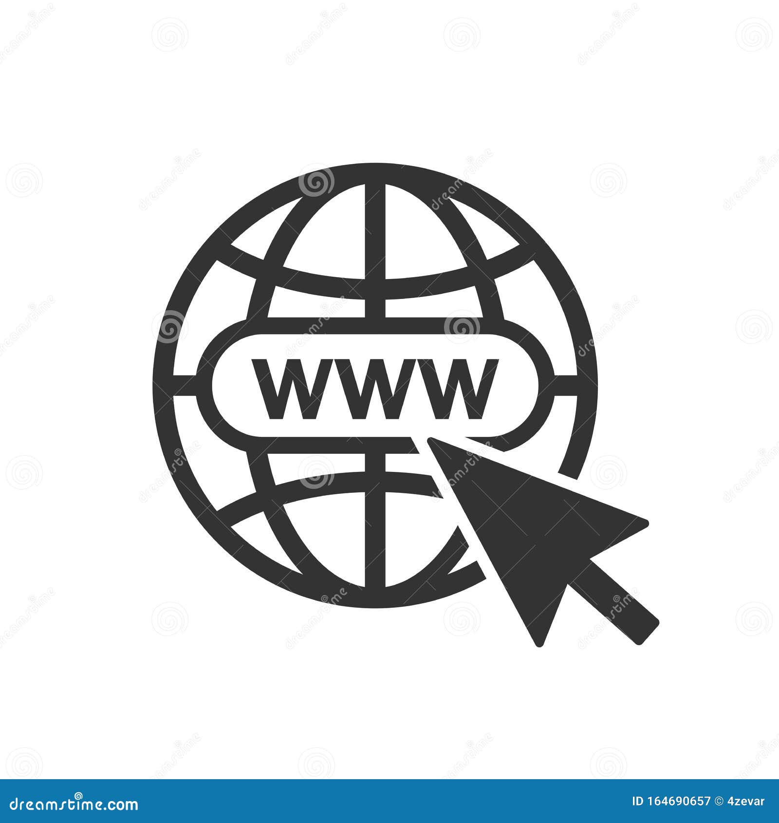 Icono De Sitio Web Icono De Vector Www Ilustración del Vector ...