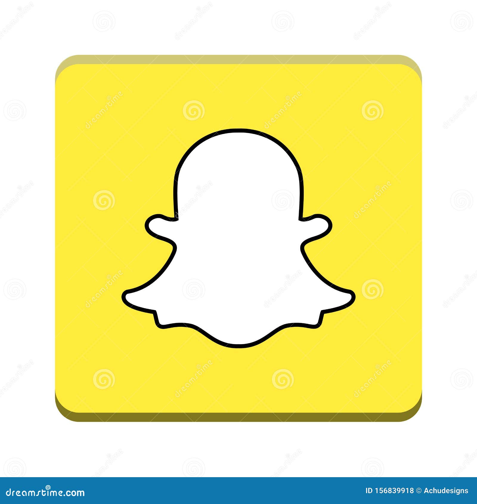 Icono de Snapchat foto de archivo editorial. Ilustración de elemento ...