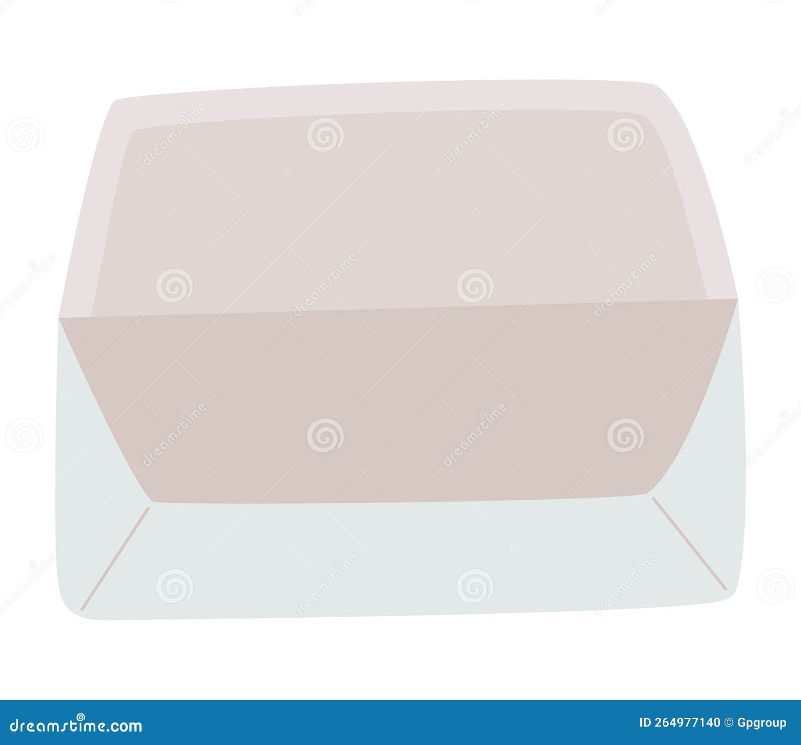 Icono de sobre blanco ilustración del vector. Ilustración de plano ...