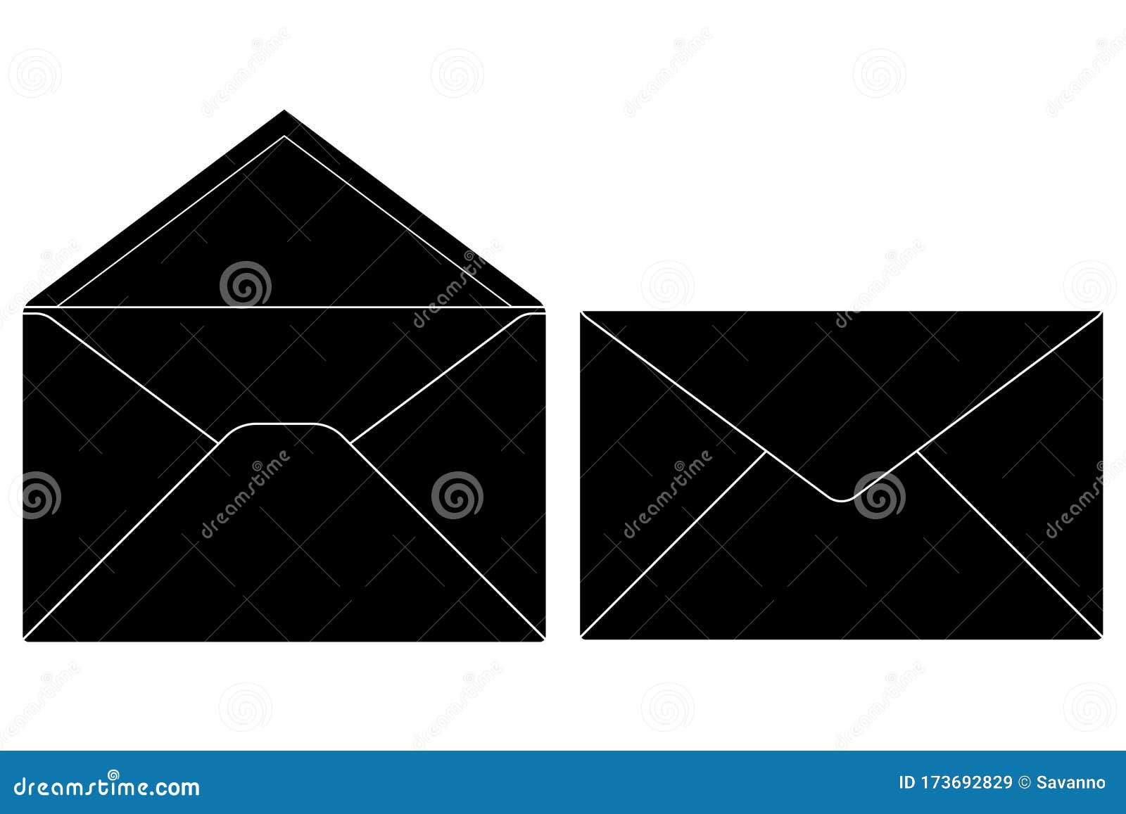 Icono de sobre ilustración del vector. Ilustración de aislado - 173692829
